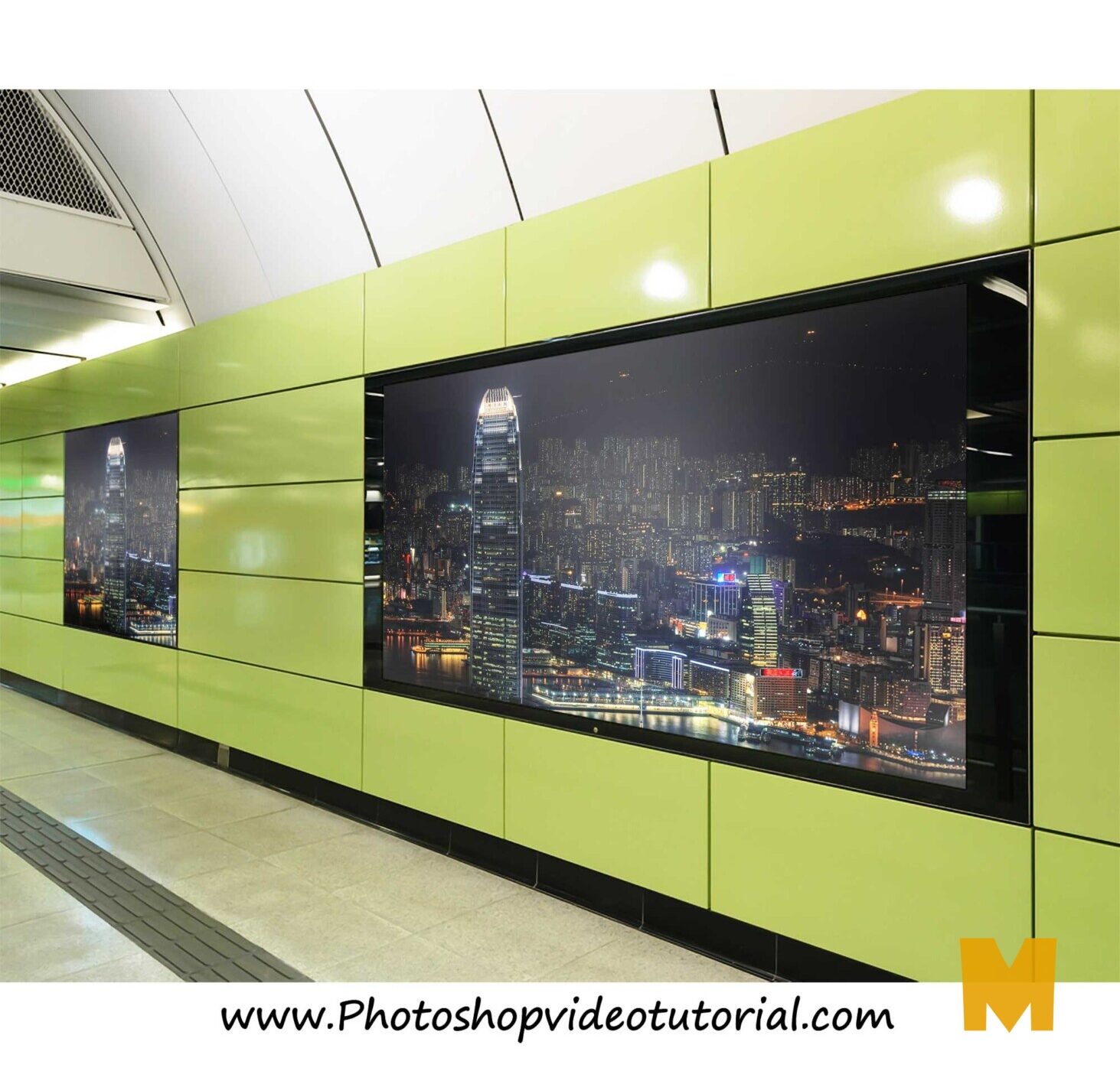 Free Subway Billboard Mockup