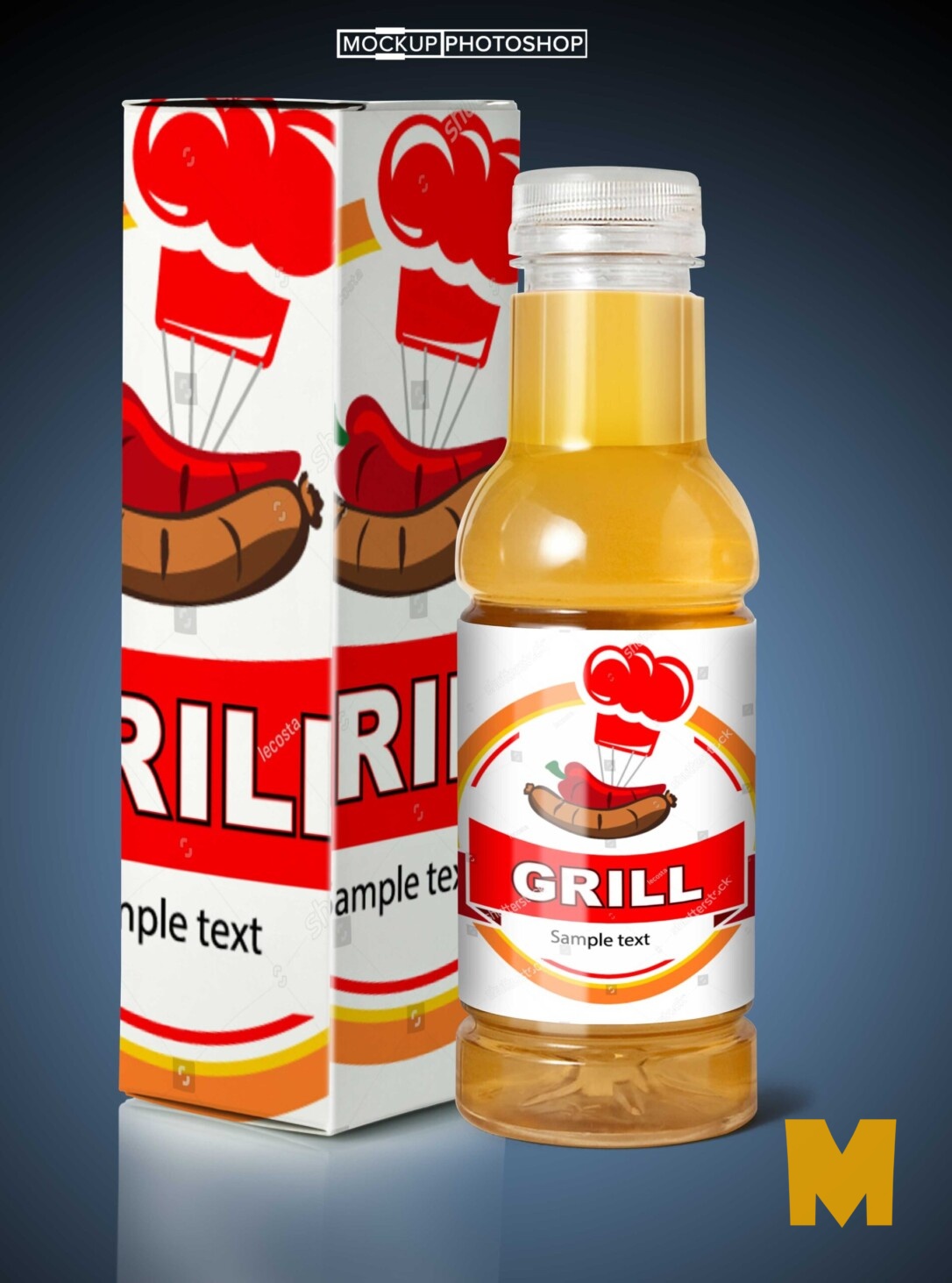 Prime Bottle Packaging Label Mockup0