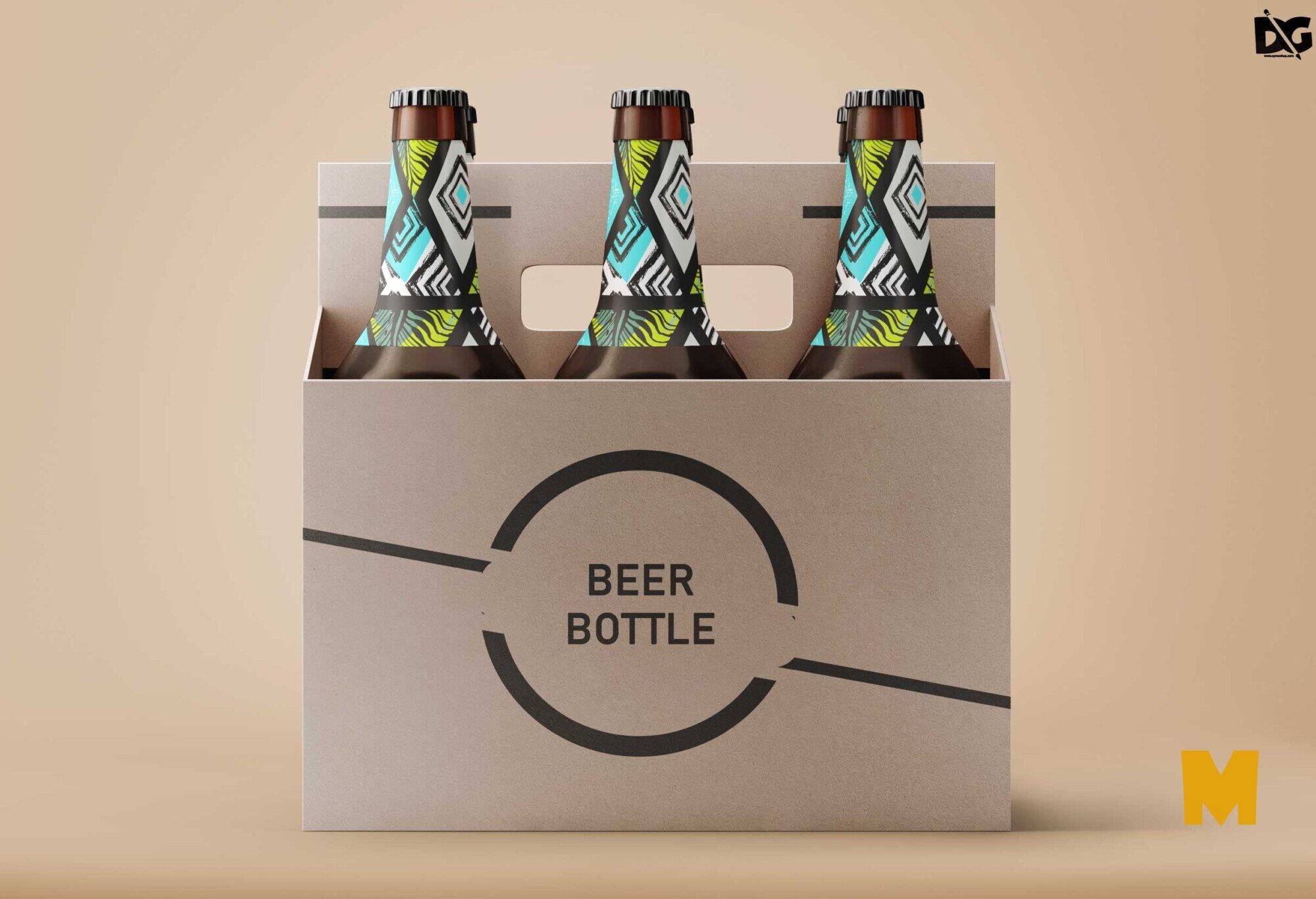 Download Free Beer Bottle Mockup PSD