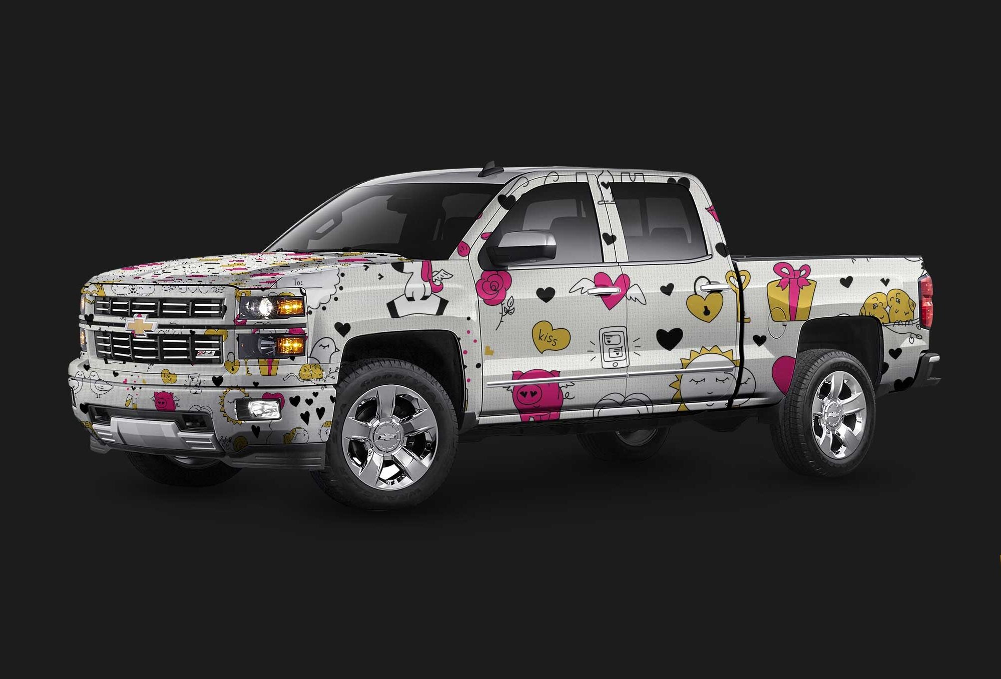 Crew Truck Wrap Mockup