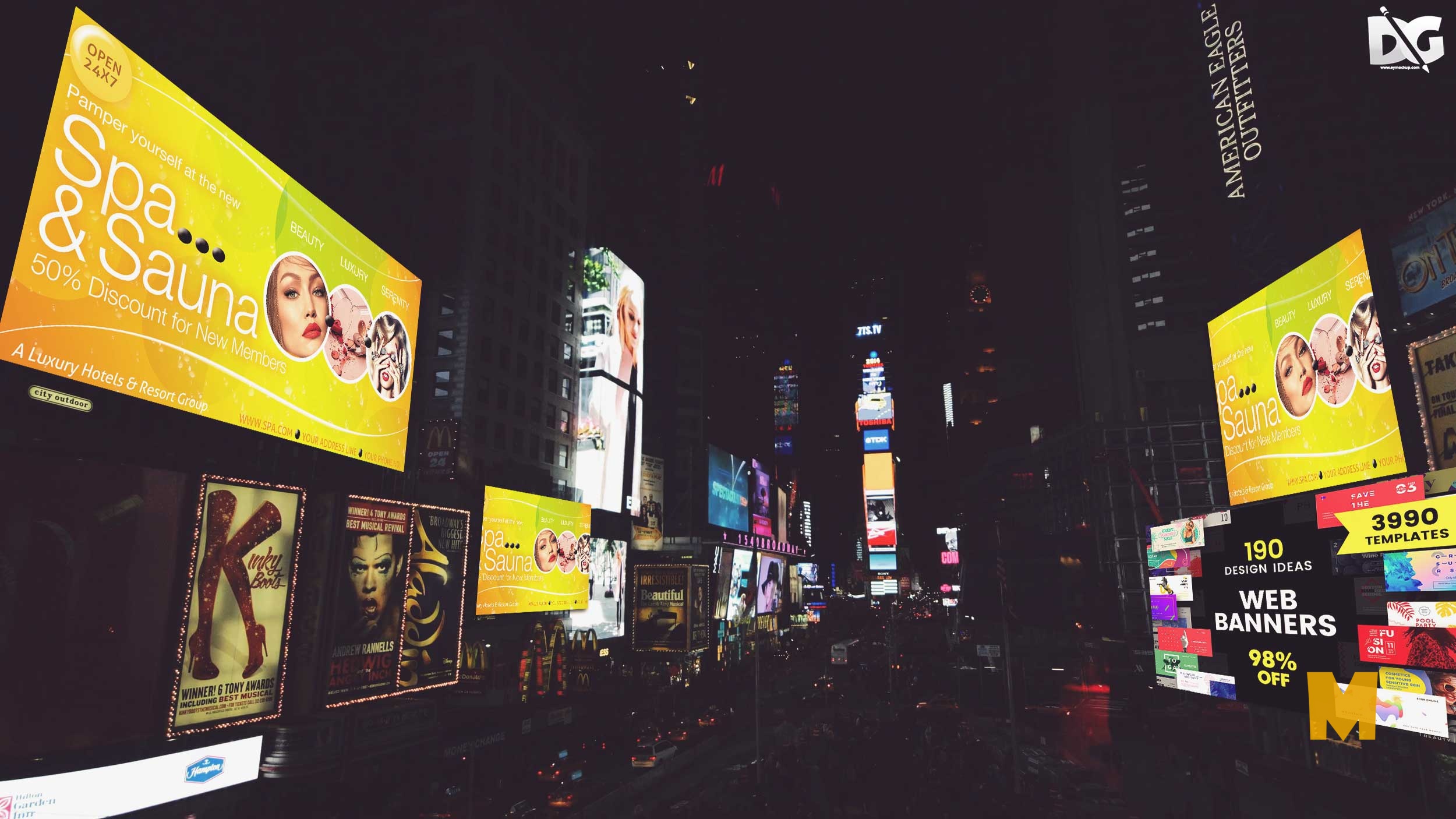 Free New Billboard Mockup Presentation