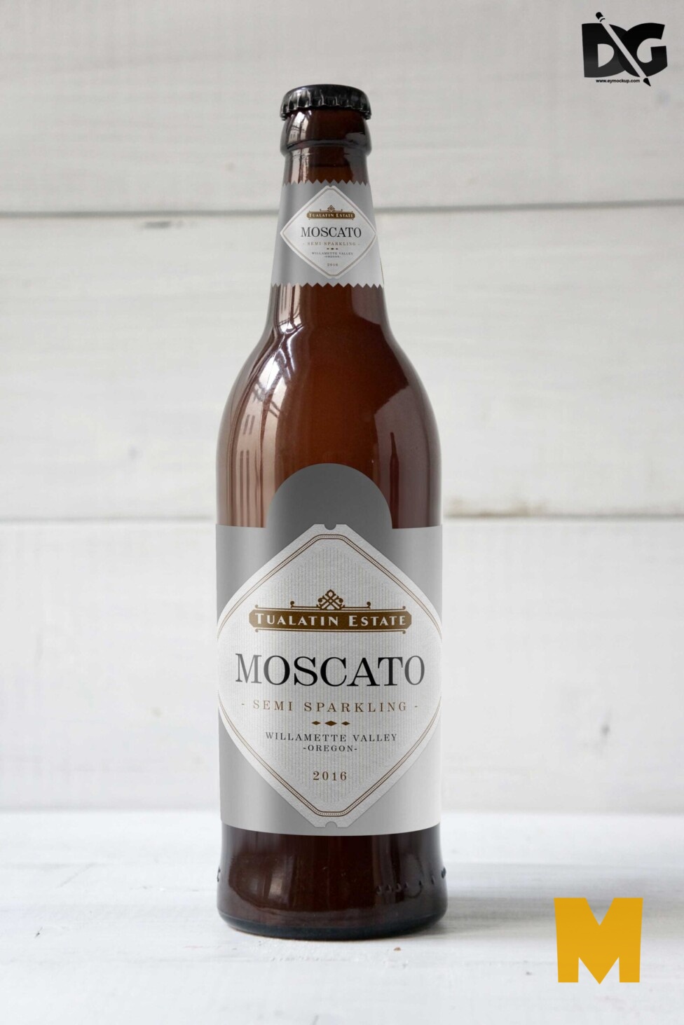 Free Premium Beer Label Mockup Download