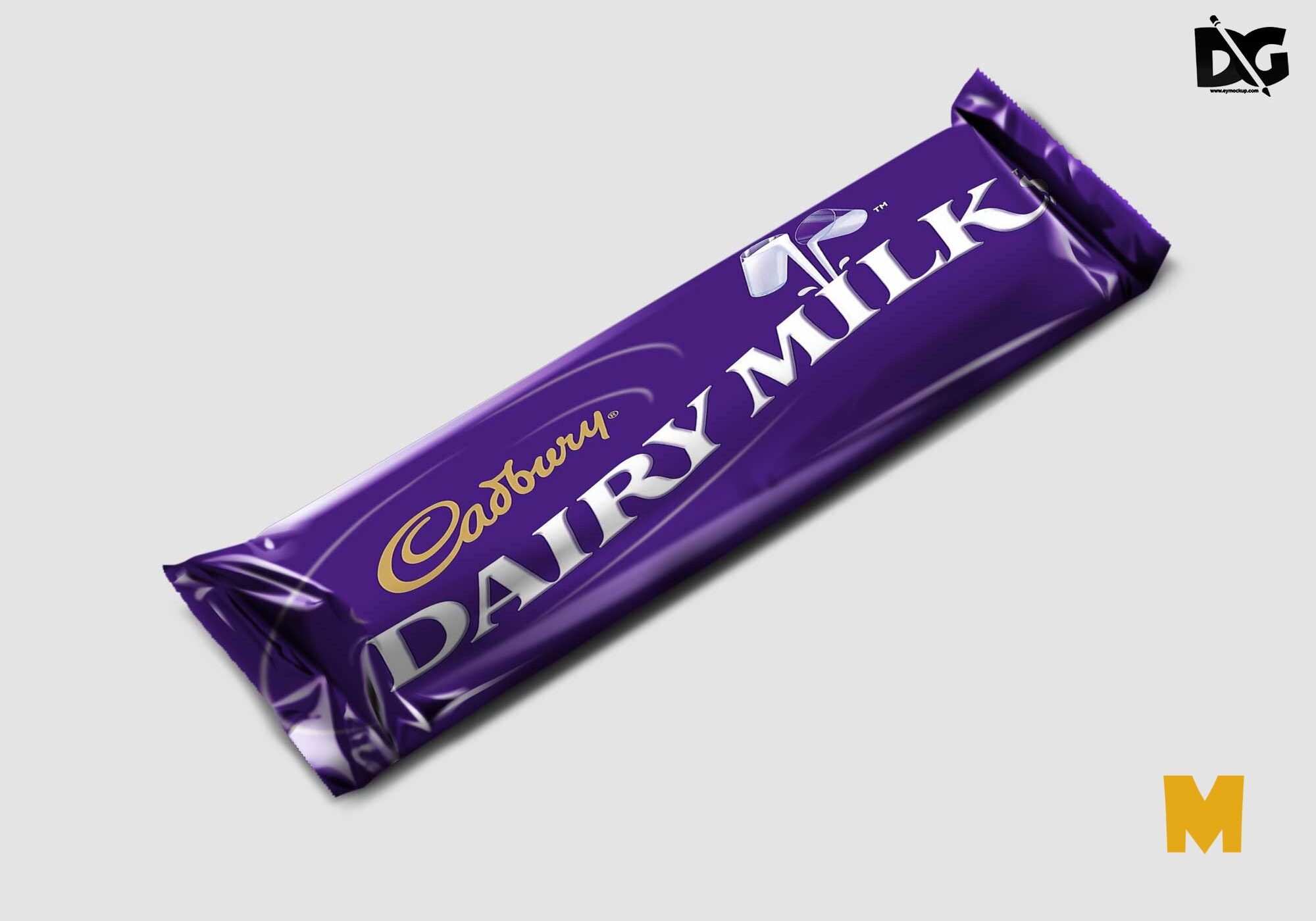 Free Single Chocolate Packet Mockup