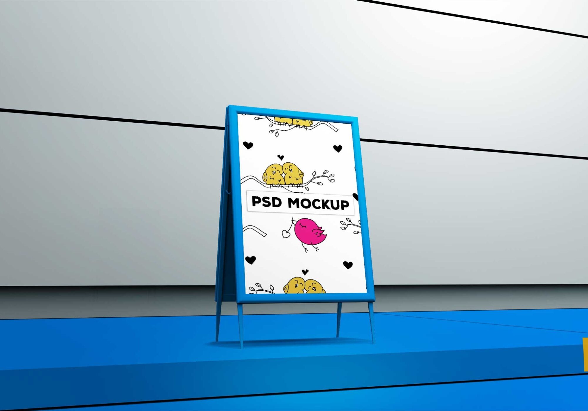Free Table Tent Poster Mockup