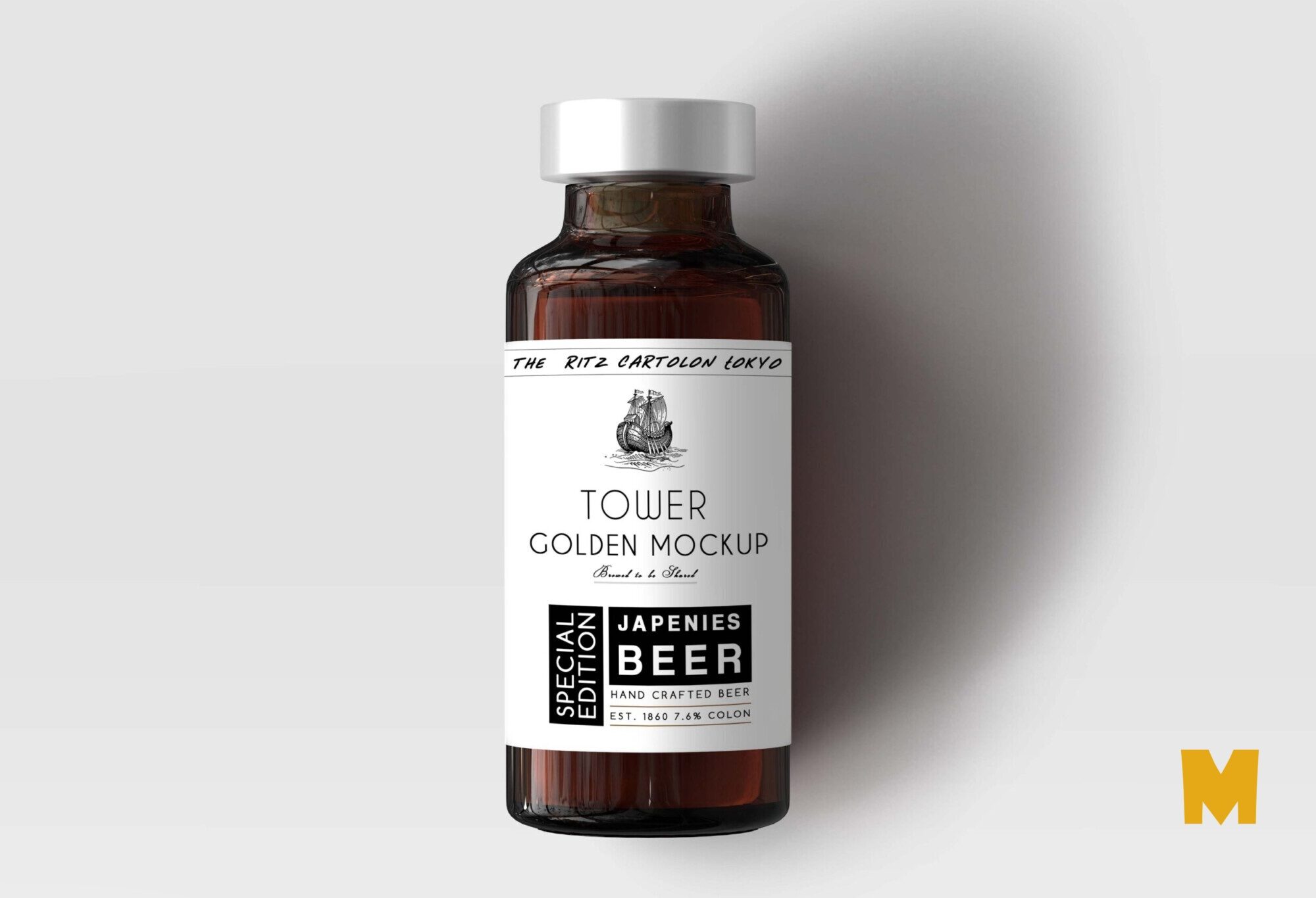 Free Vail Bottle Mockup Download