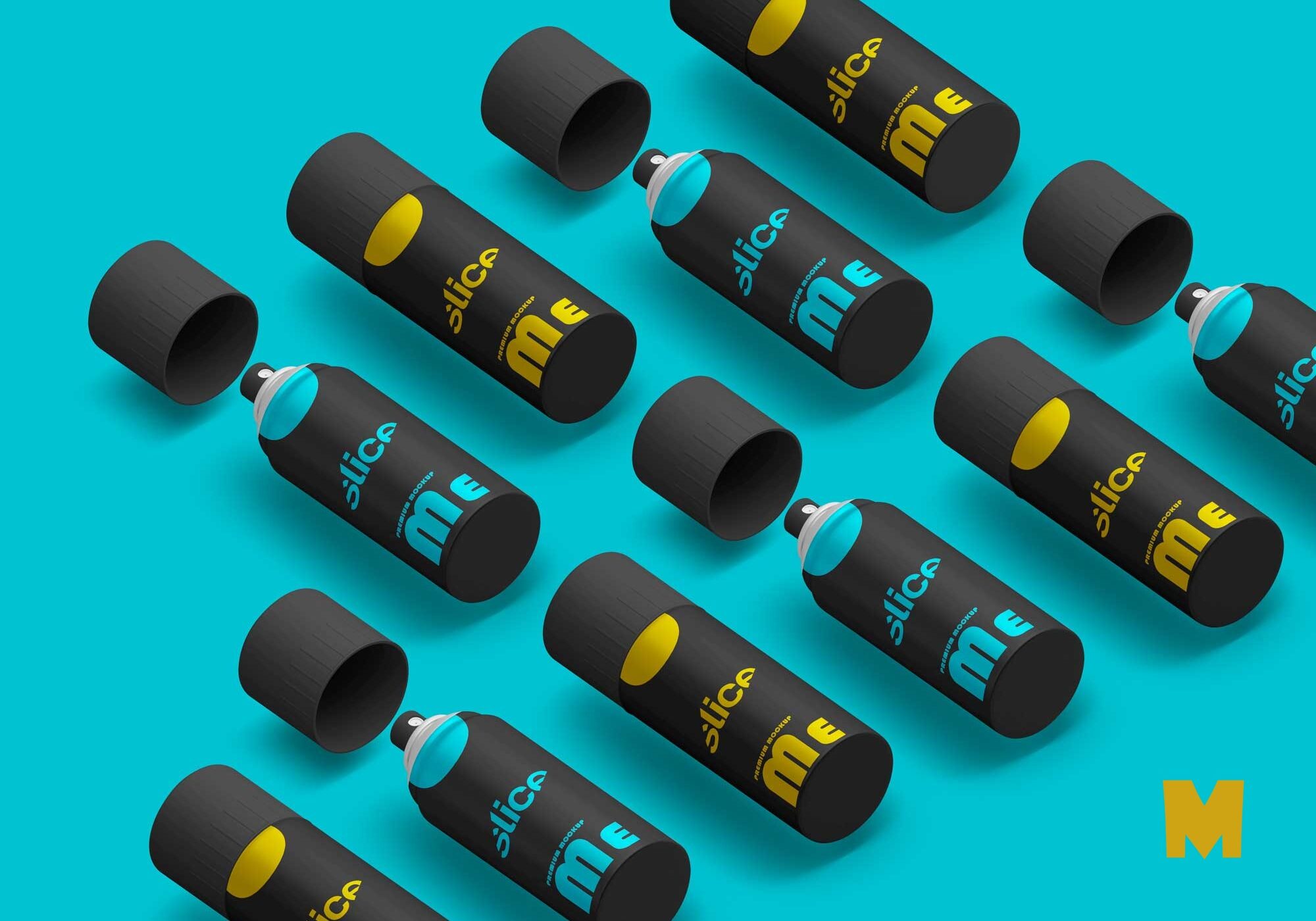 Free Axe Deo Label Mockup