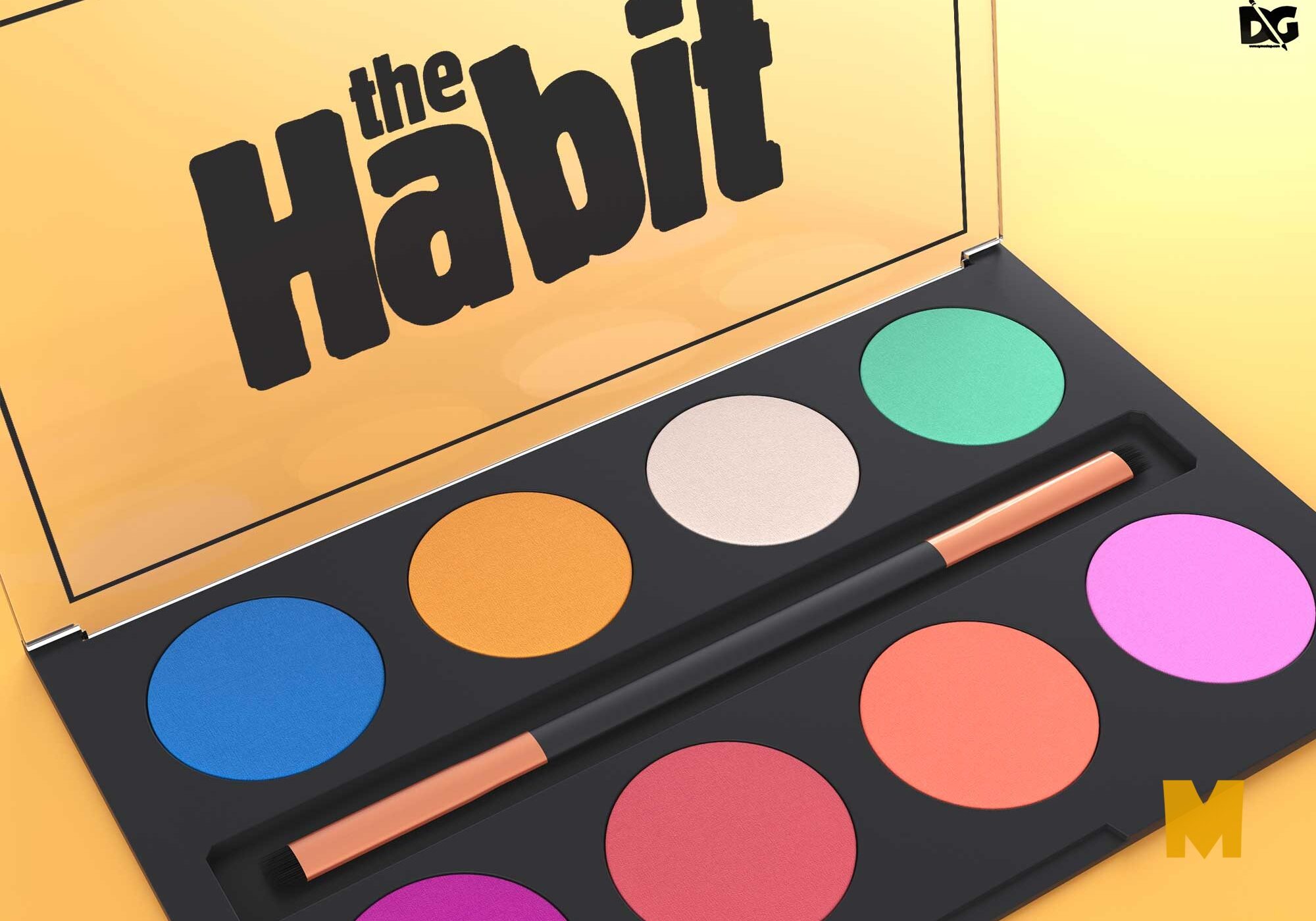 Free Makeup Kit Mockup