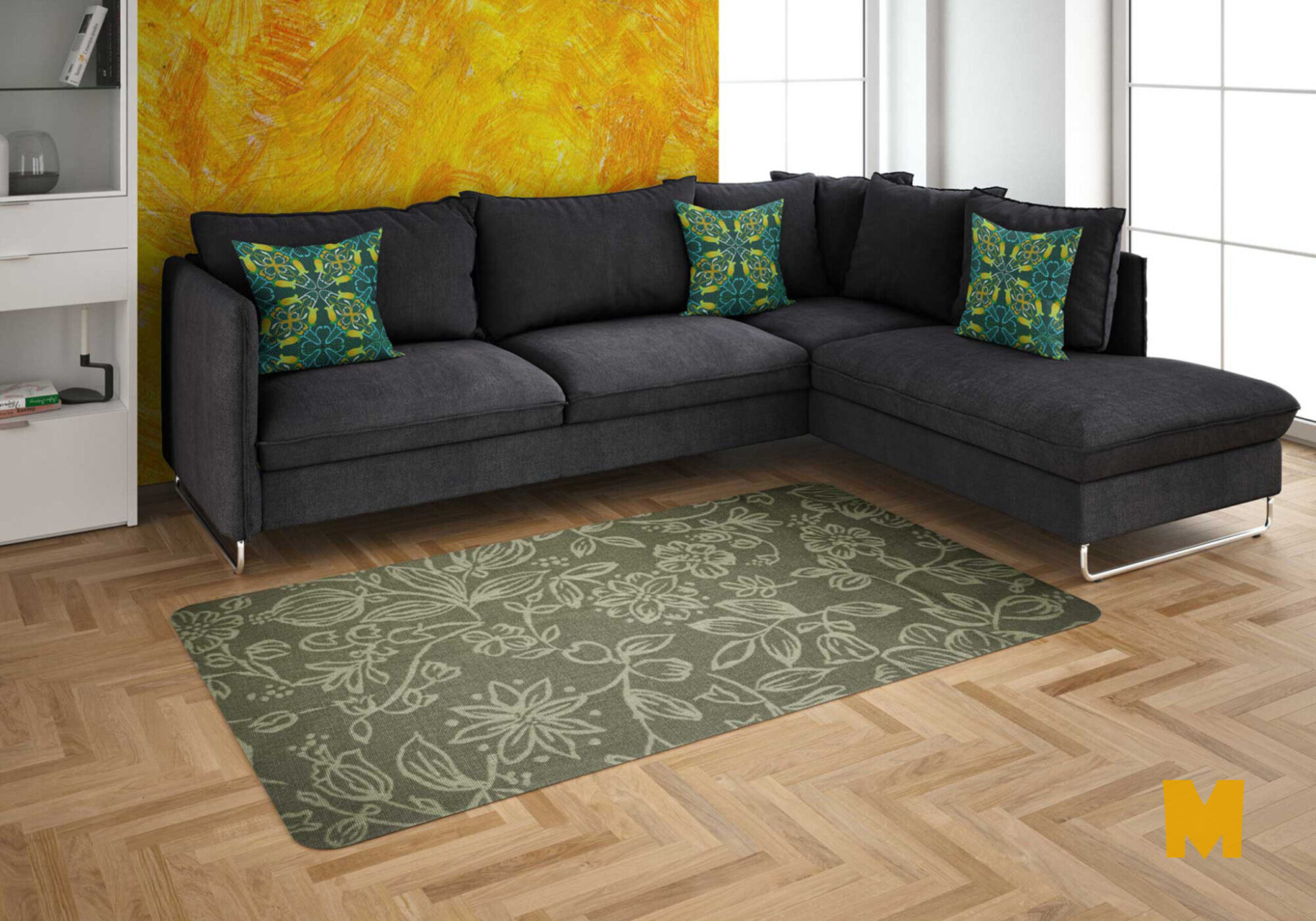 Dinning Room Carpet Mockup