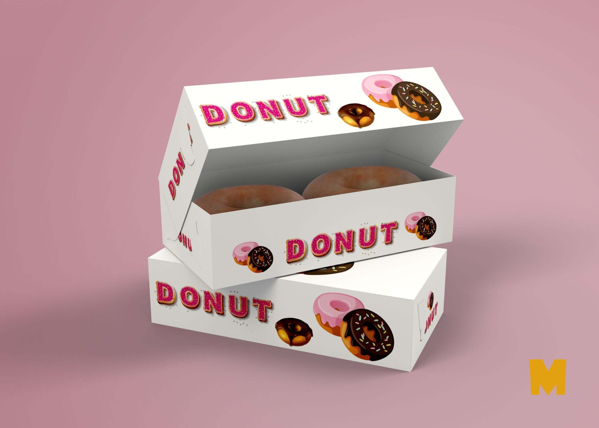 Free Paper Lock Box Mockup Download