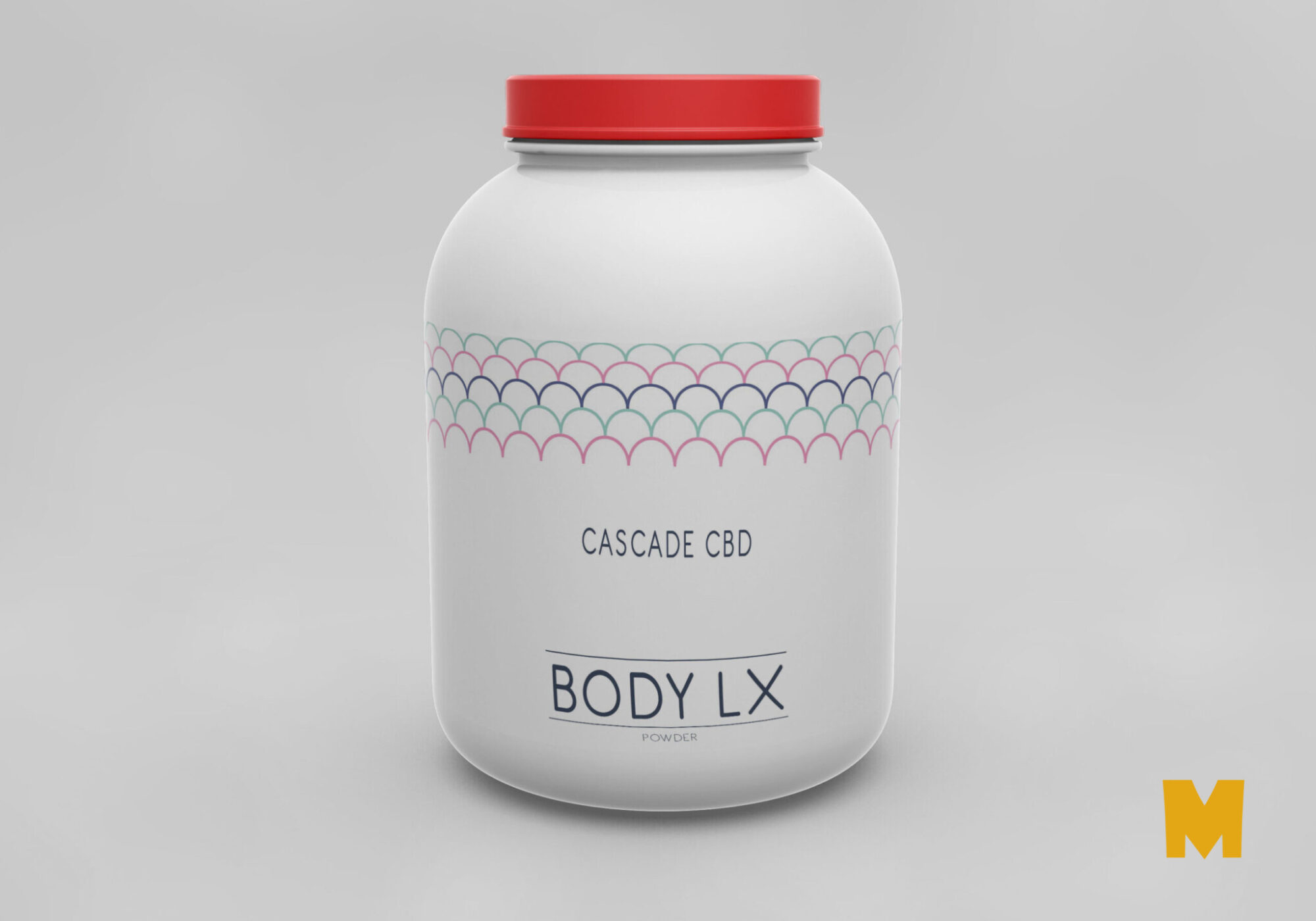 New Gym Supplements Bottle Label Mockup