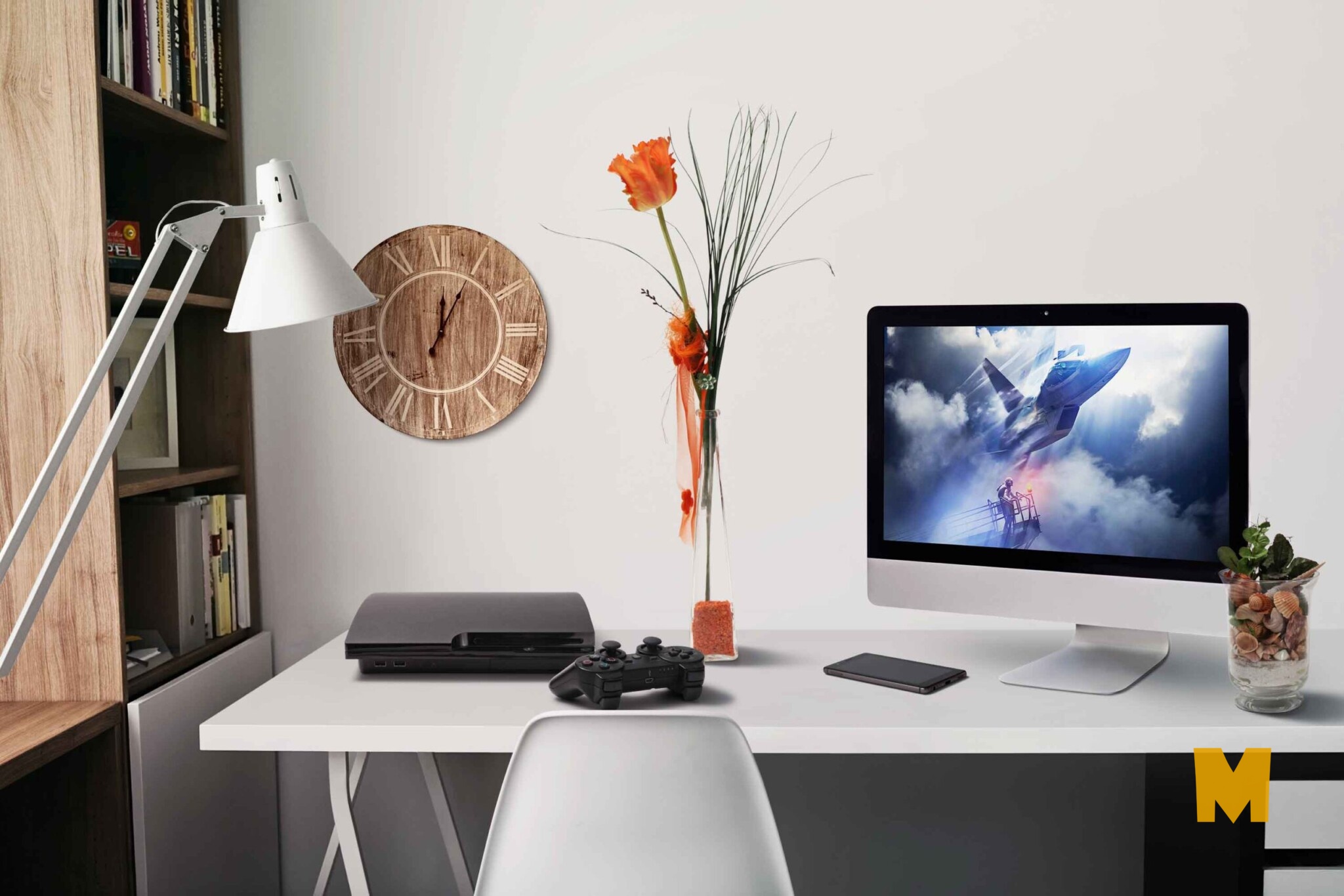 Free Gaming Computer Desktop Mockup