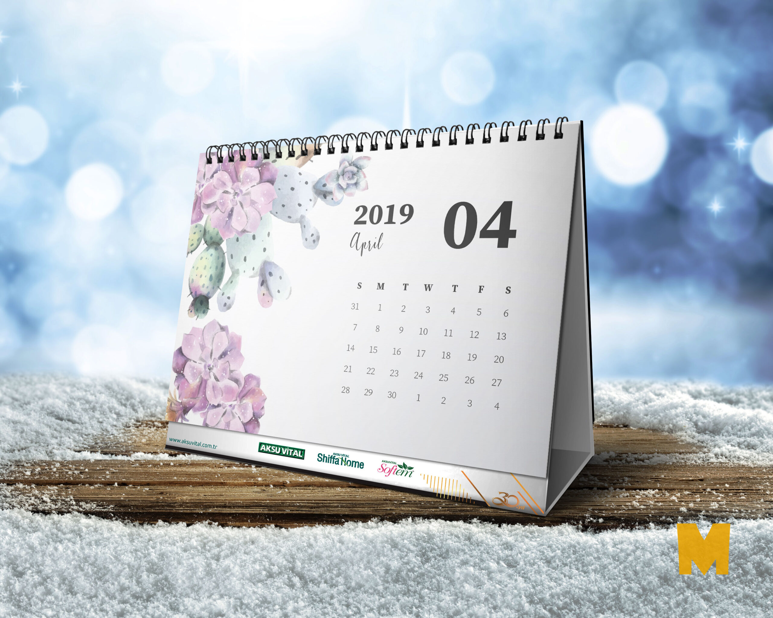 Free PSD Calendar Design Mockup