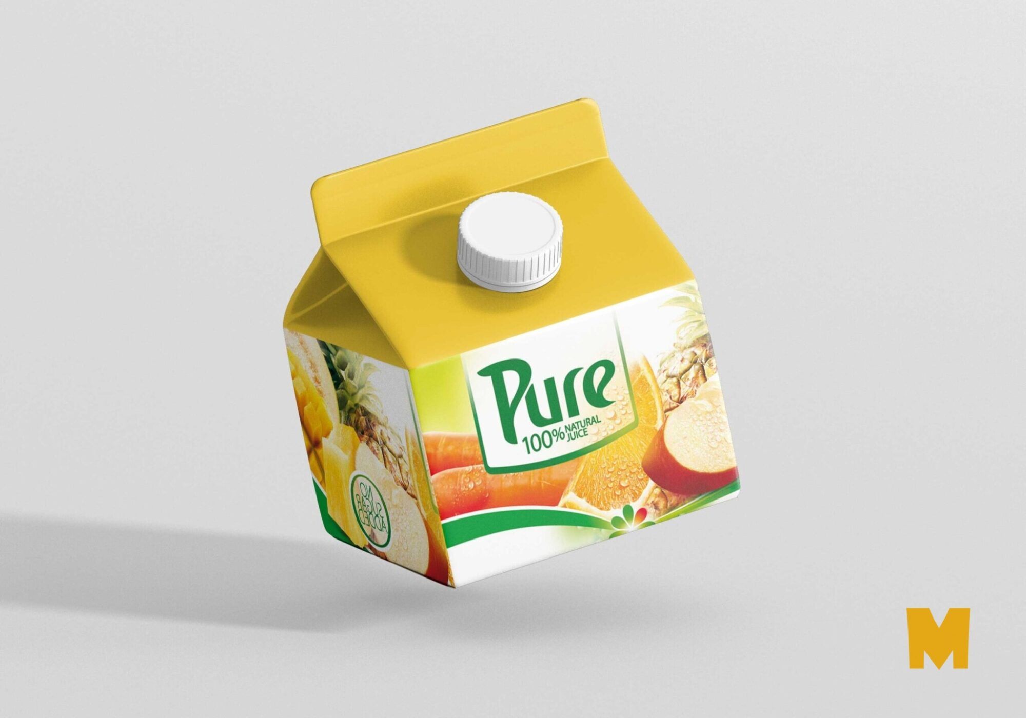 Curd Packet Mockup