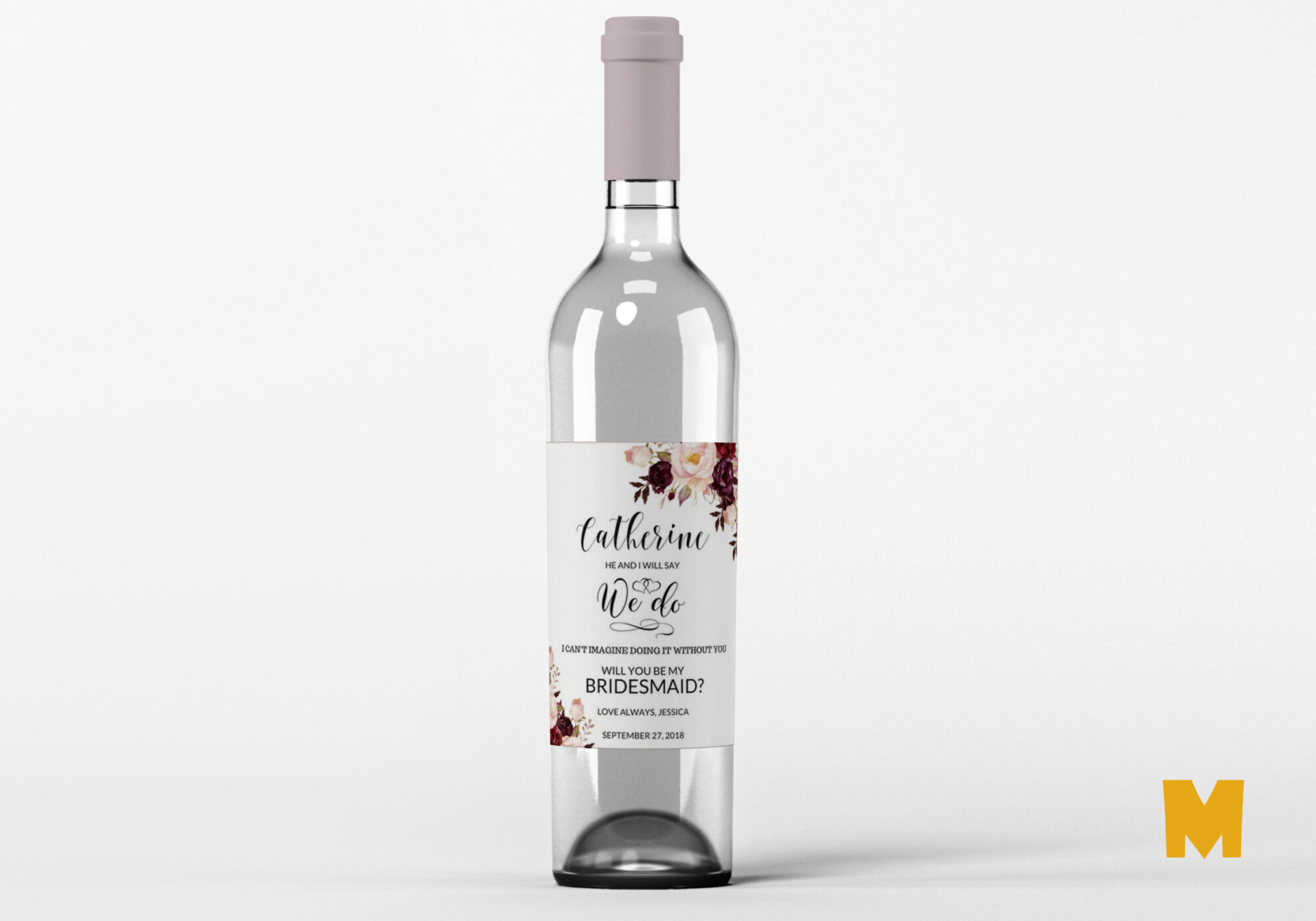 Download Free Vodka Bottle Mockup