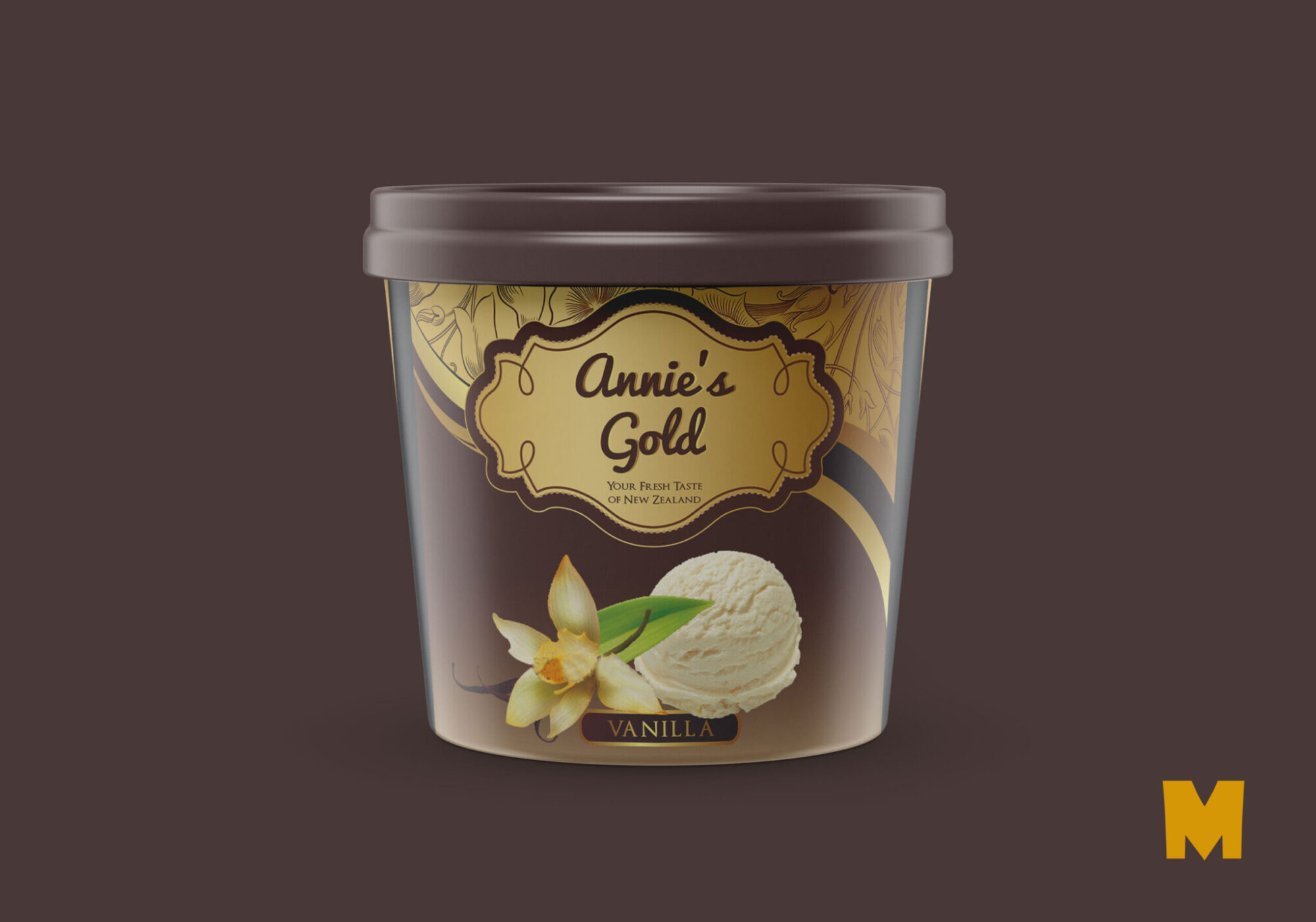 Free Ice Cream Tub Mockup Download