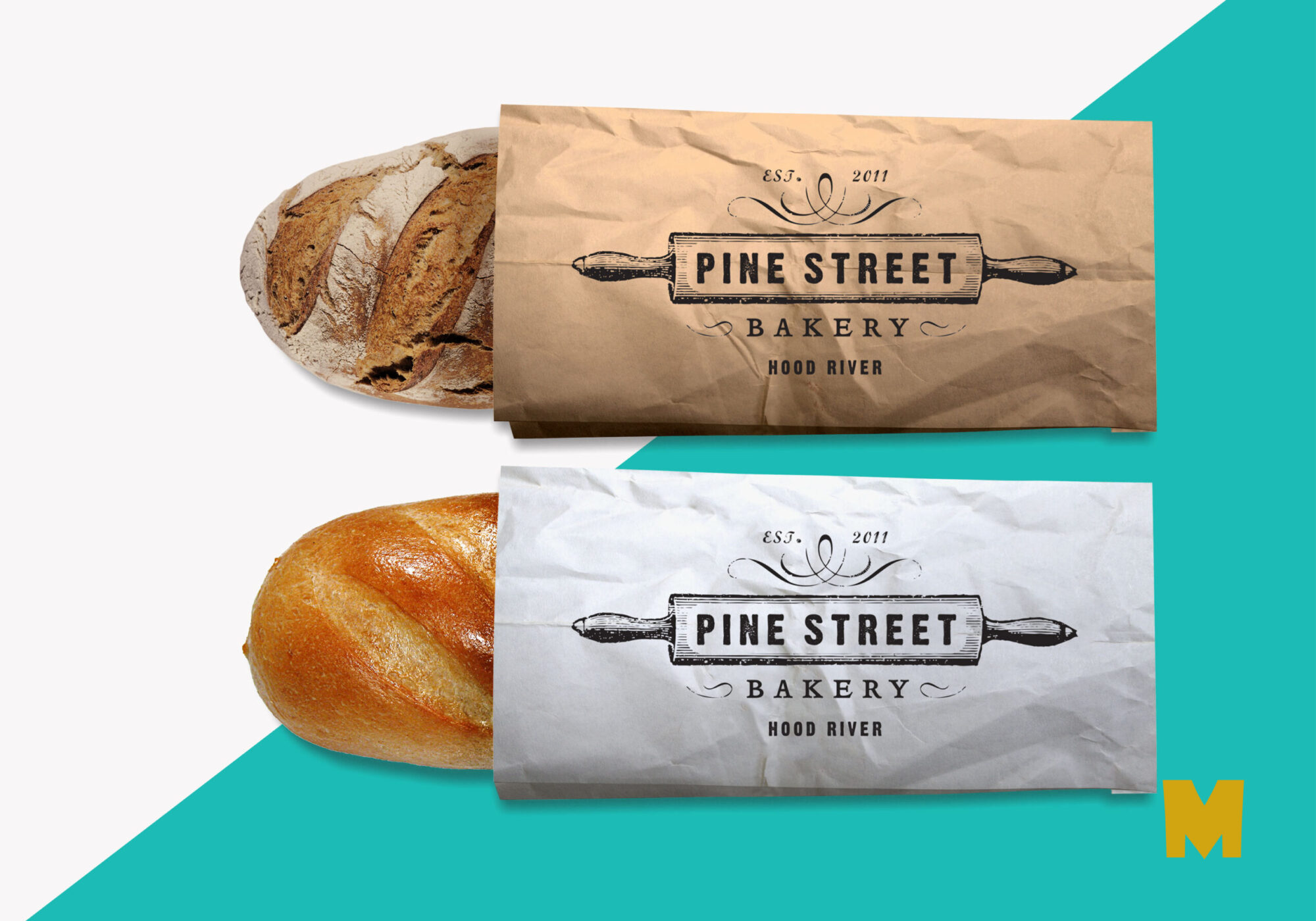 Free Bread Packaging Label Mock-up