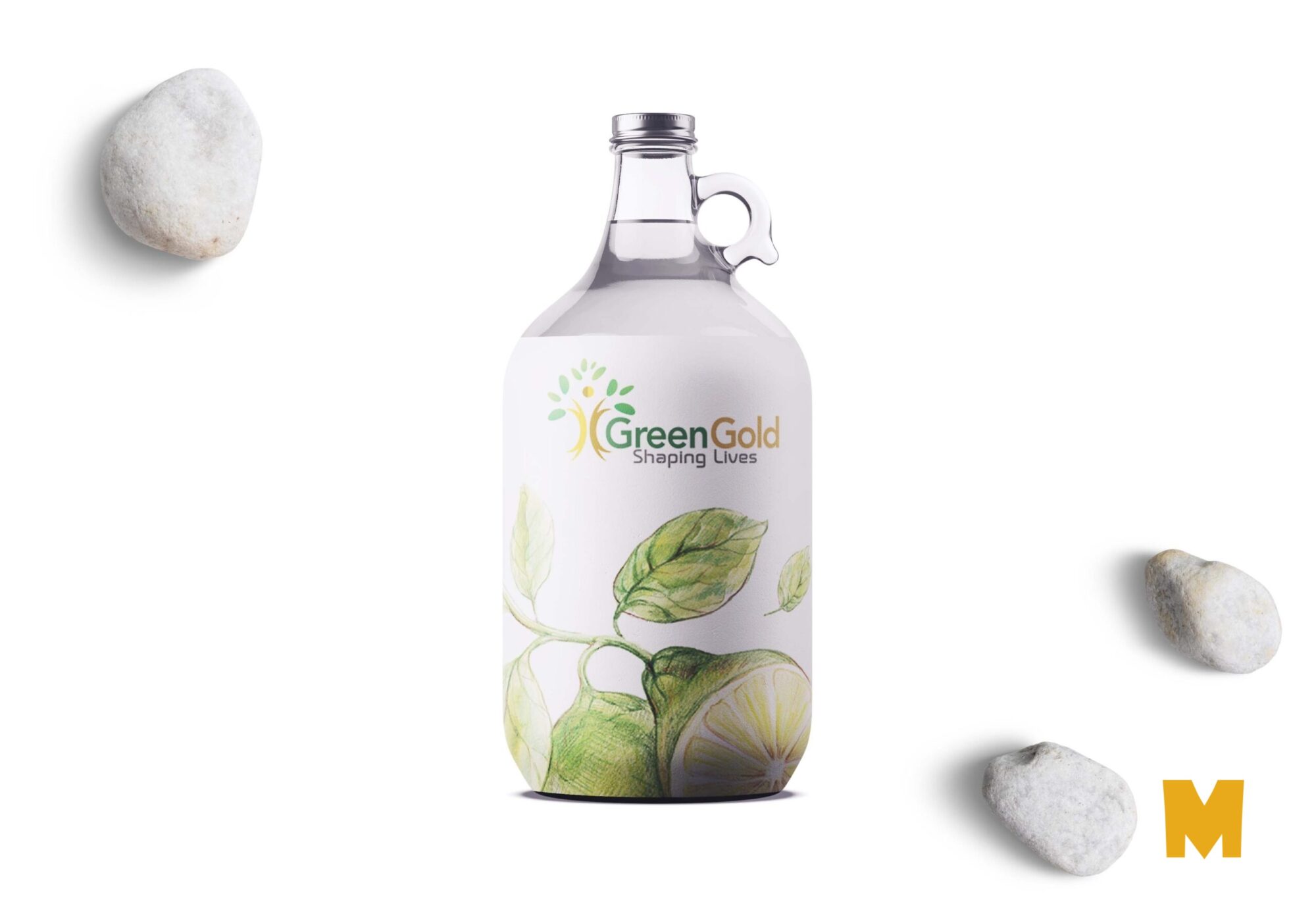 20 L Water Bottle Label Mockup