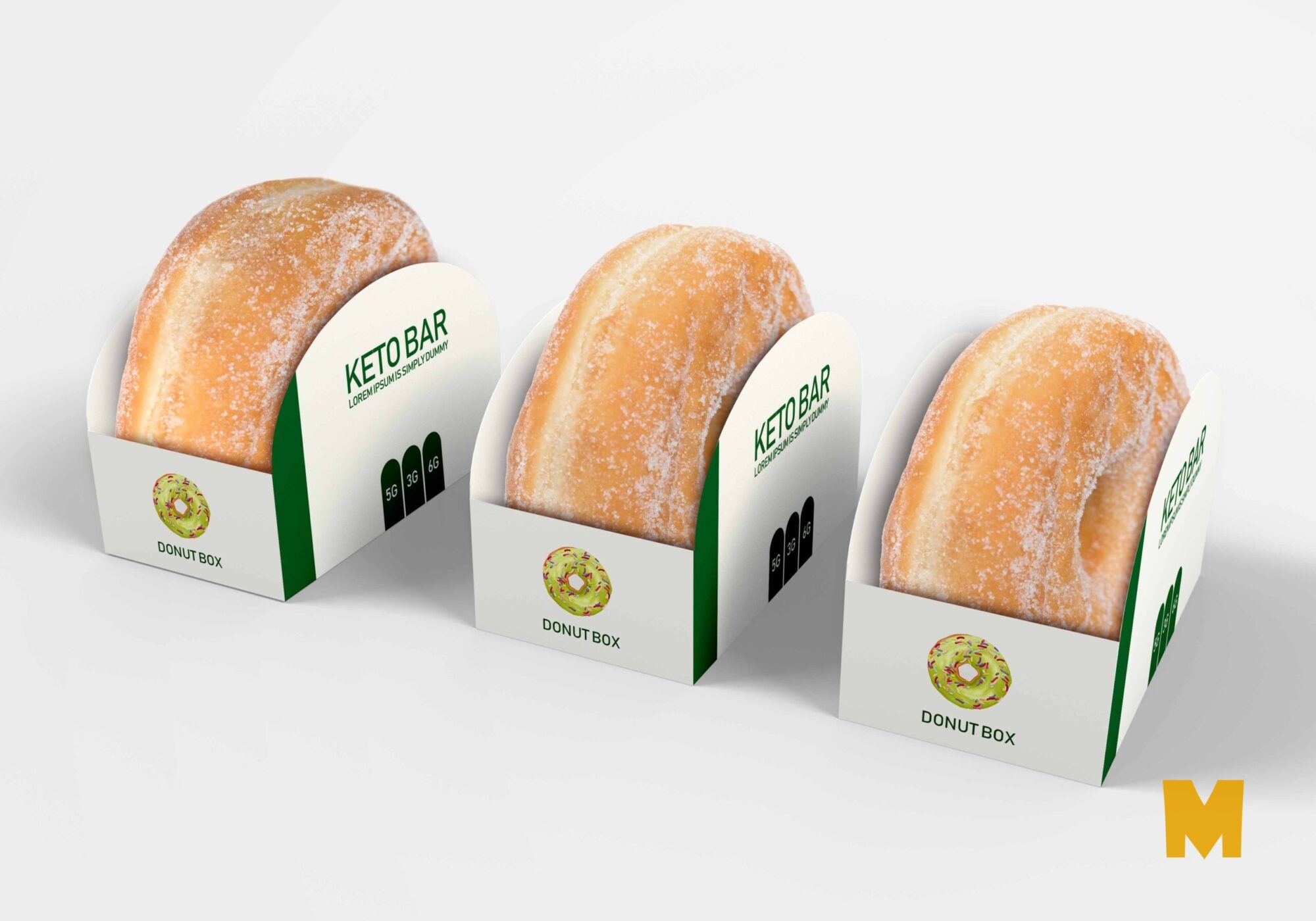 Free Donut Box Mockup Download