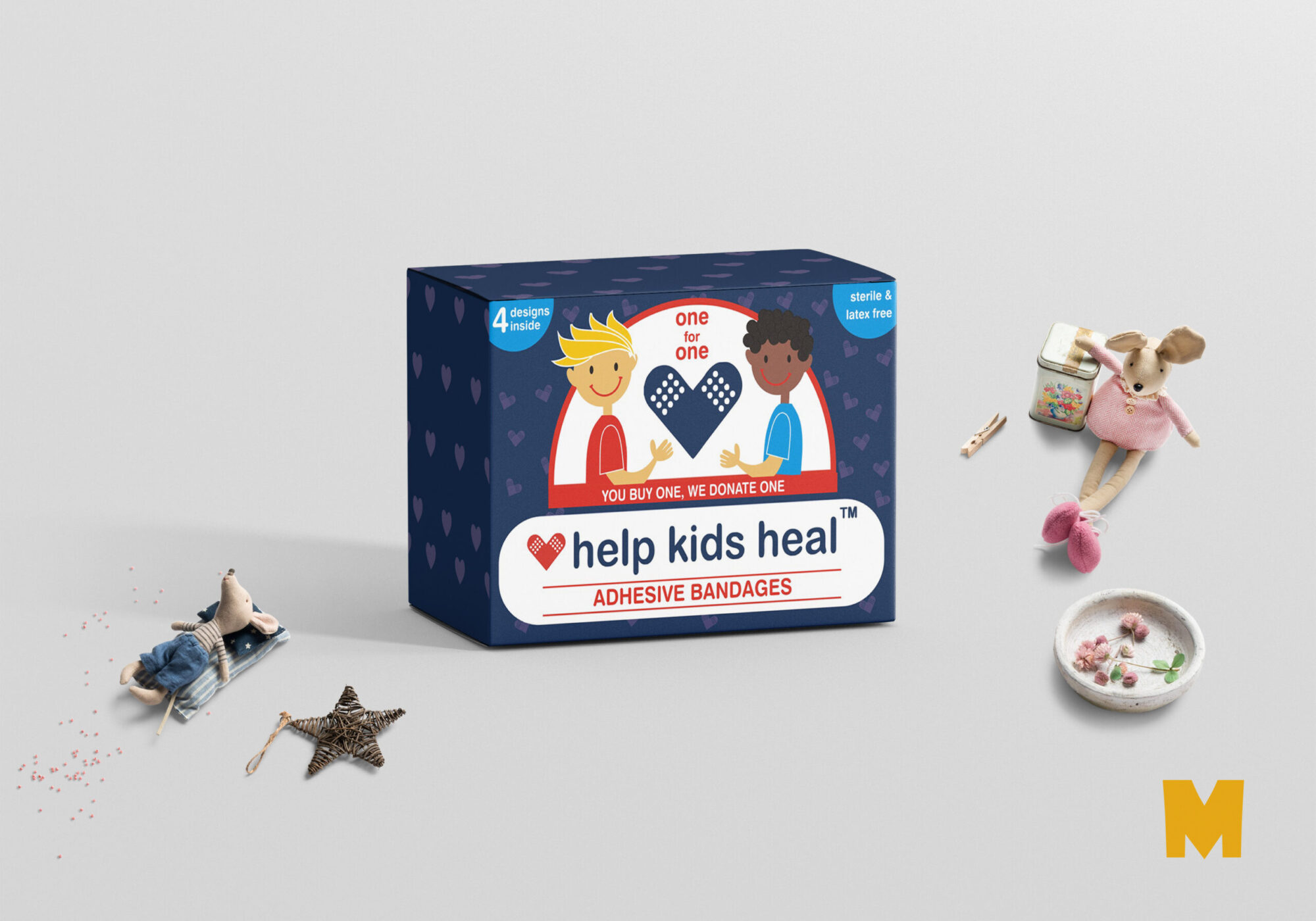 Matte Kraft Paper Box Mockup