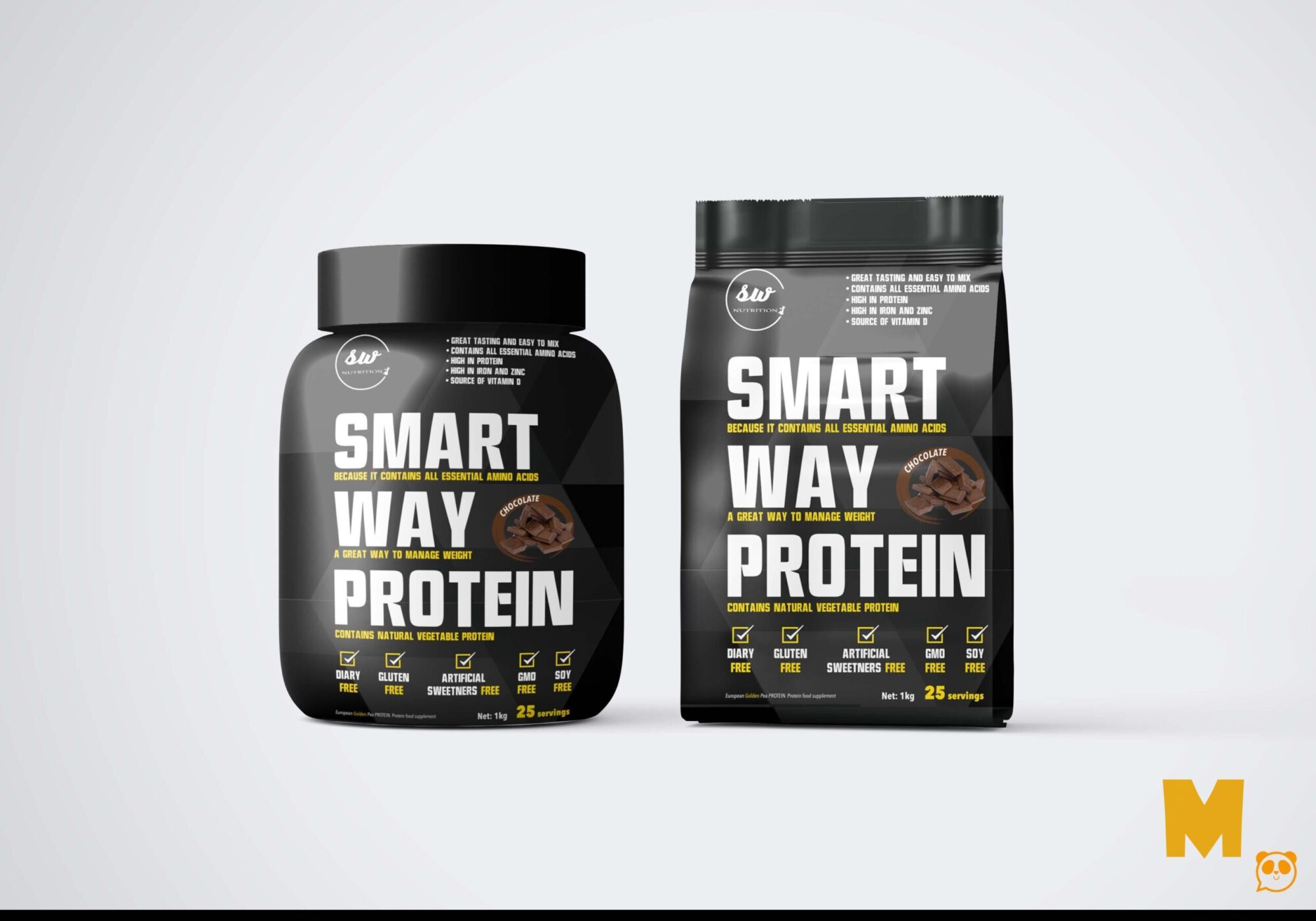 Whey Protein Mockup for Designers