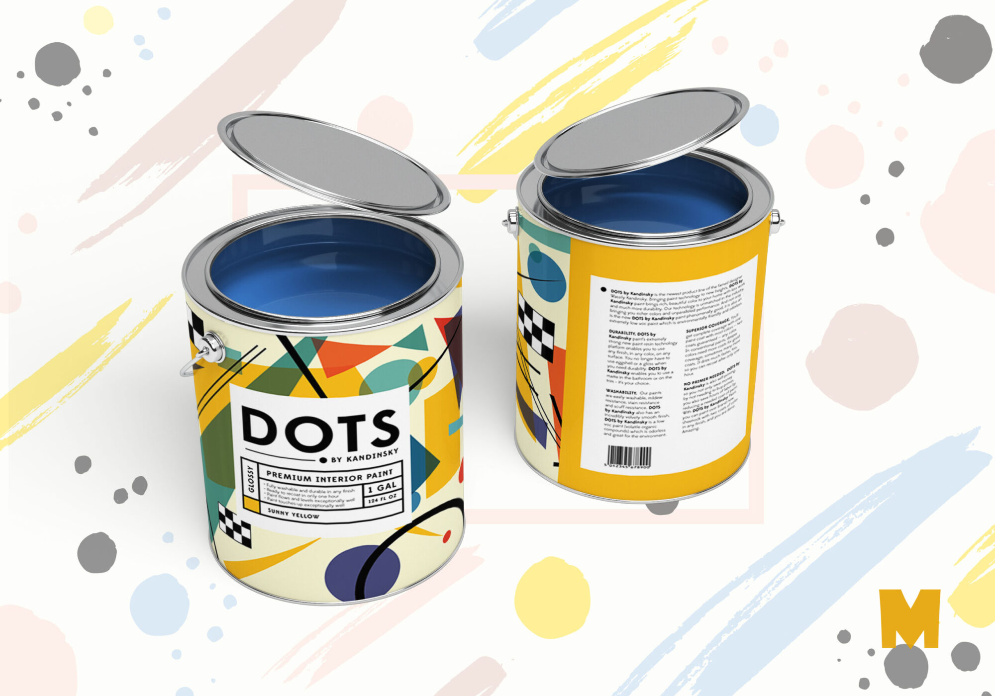 Downloadable Steel Paint Can Mockup