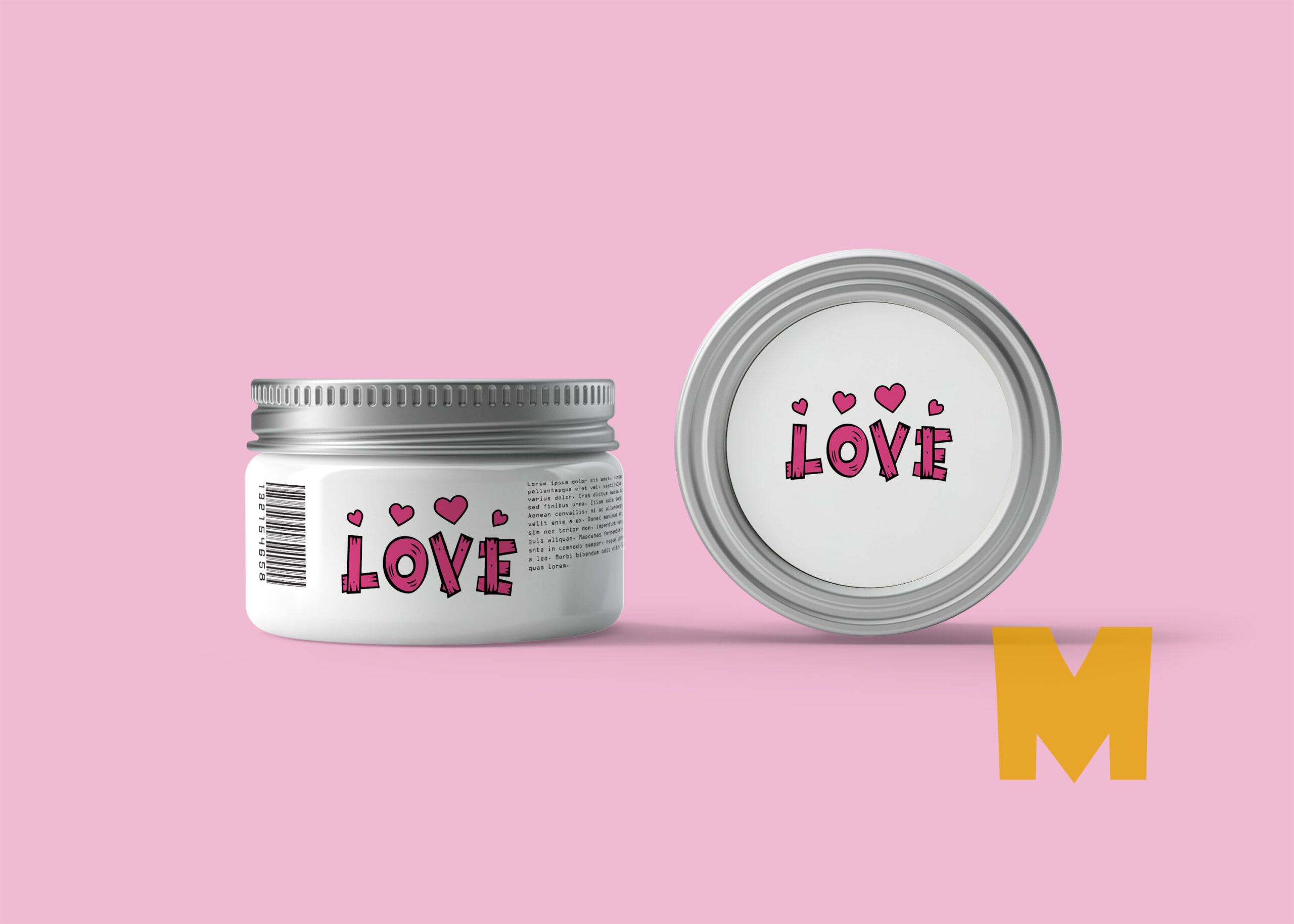 Downloadable Cosmetic Cream Mockup Template