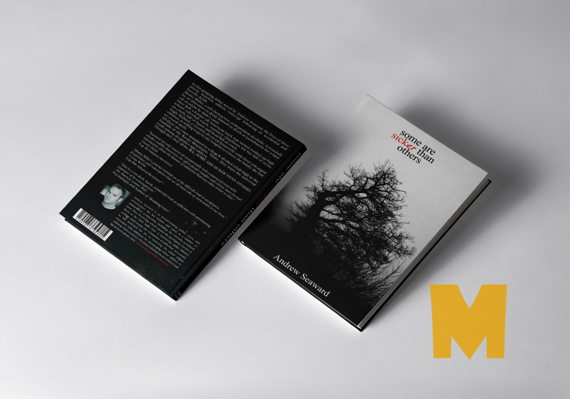 Front Back Book Cover Mockup