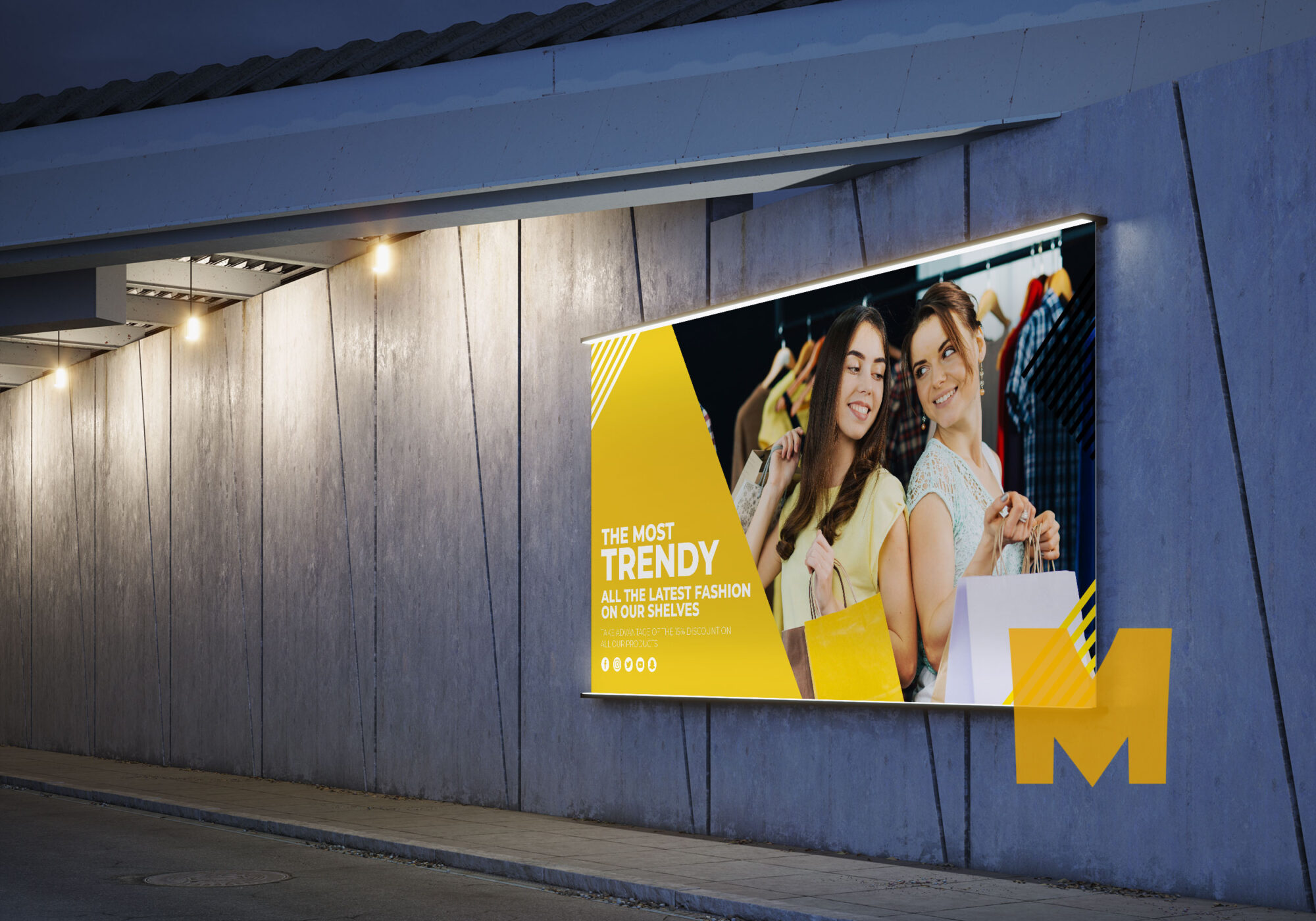 Metro Station Banner Mockup