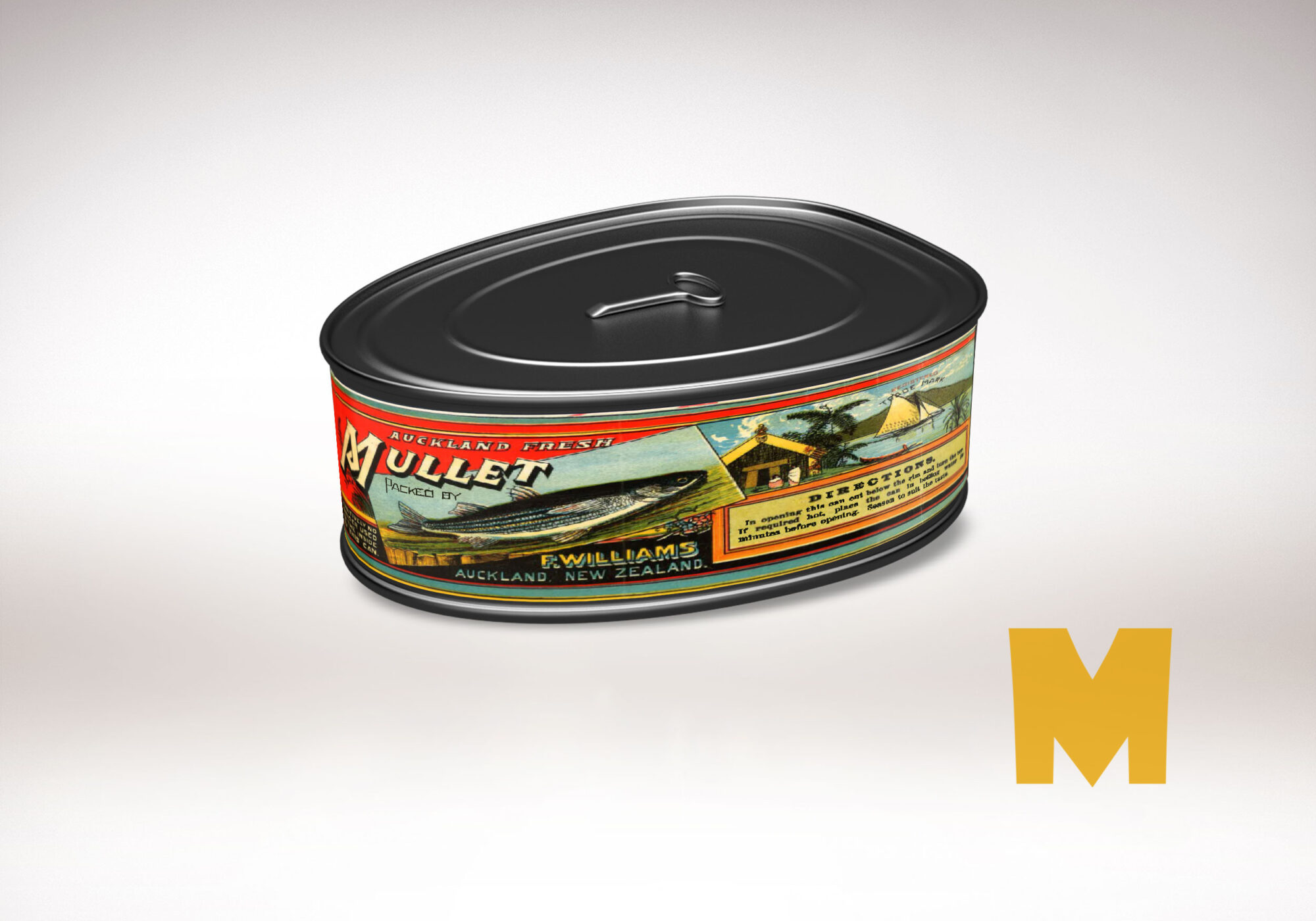 Downloadable Oval Food Tin Can Mockup
