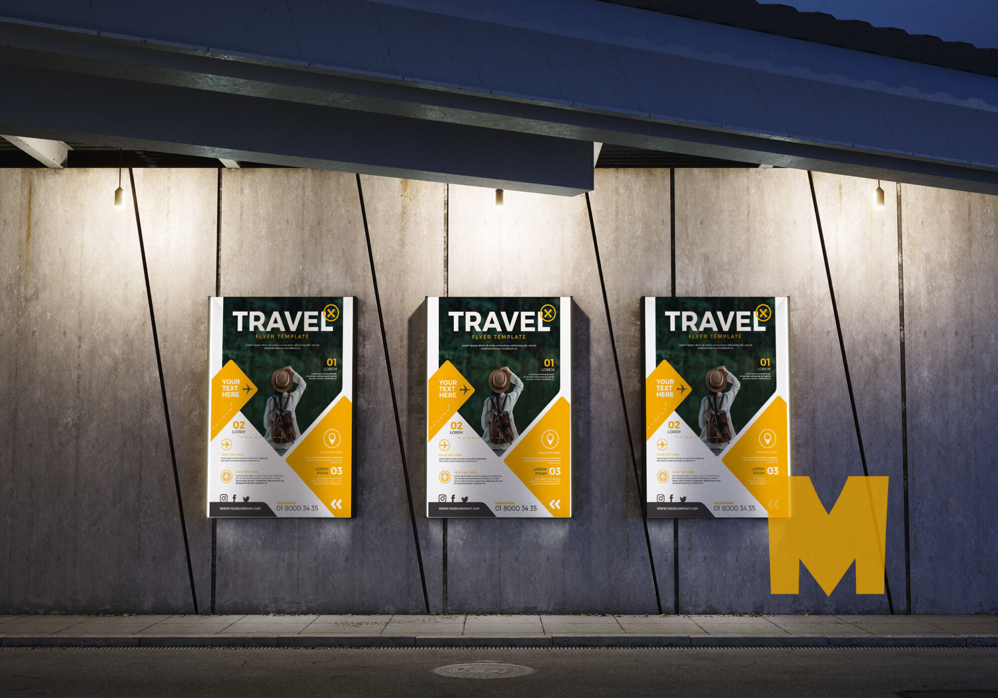 Station Poster Mockup
