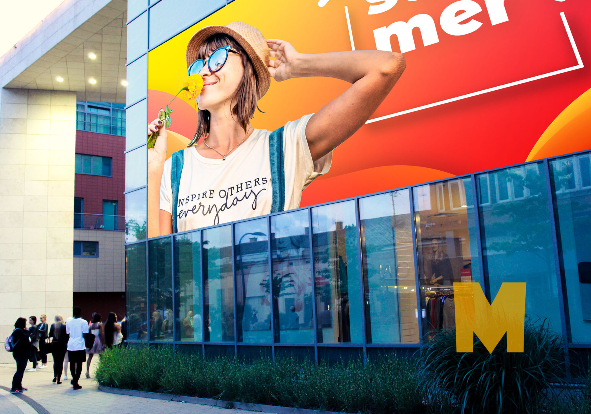 Free Building Billboard Mockup