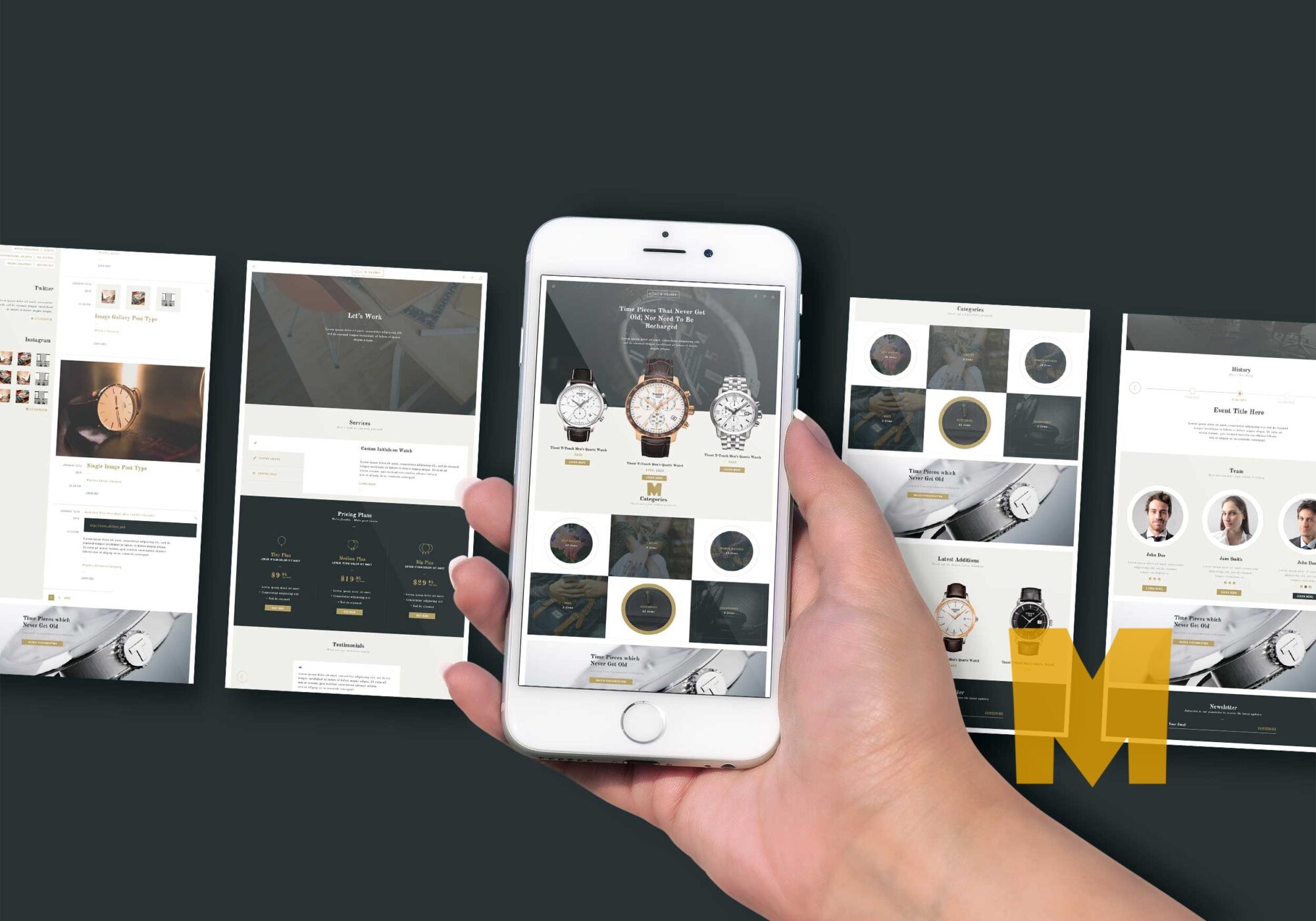 Free Perspective App View Mockup