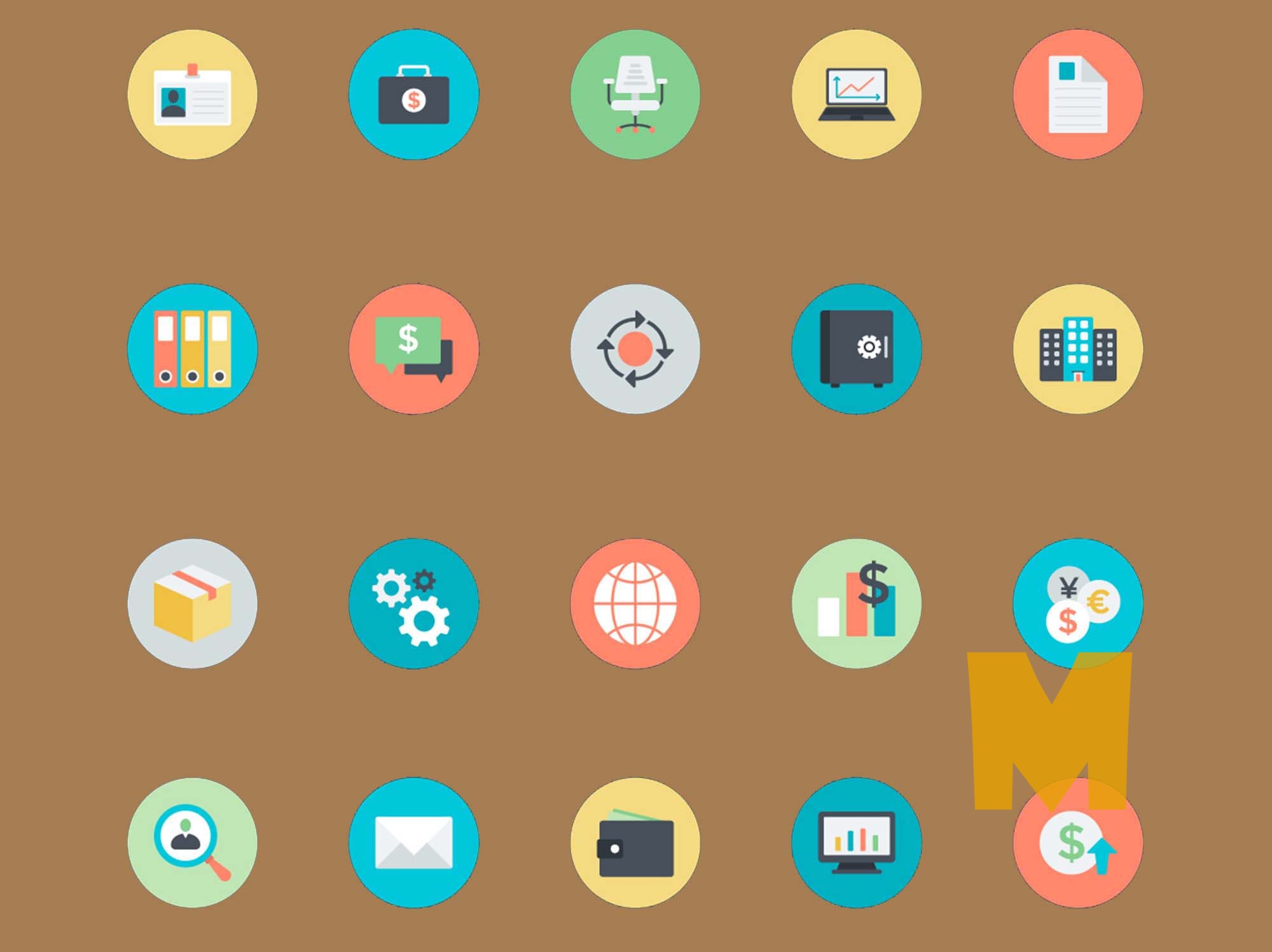 Free Professional Business Icon Bundle