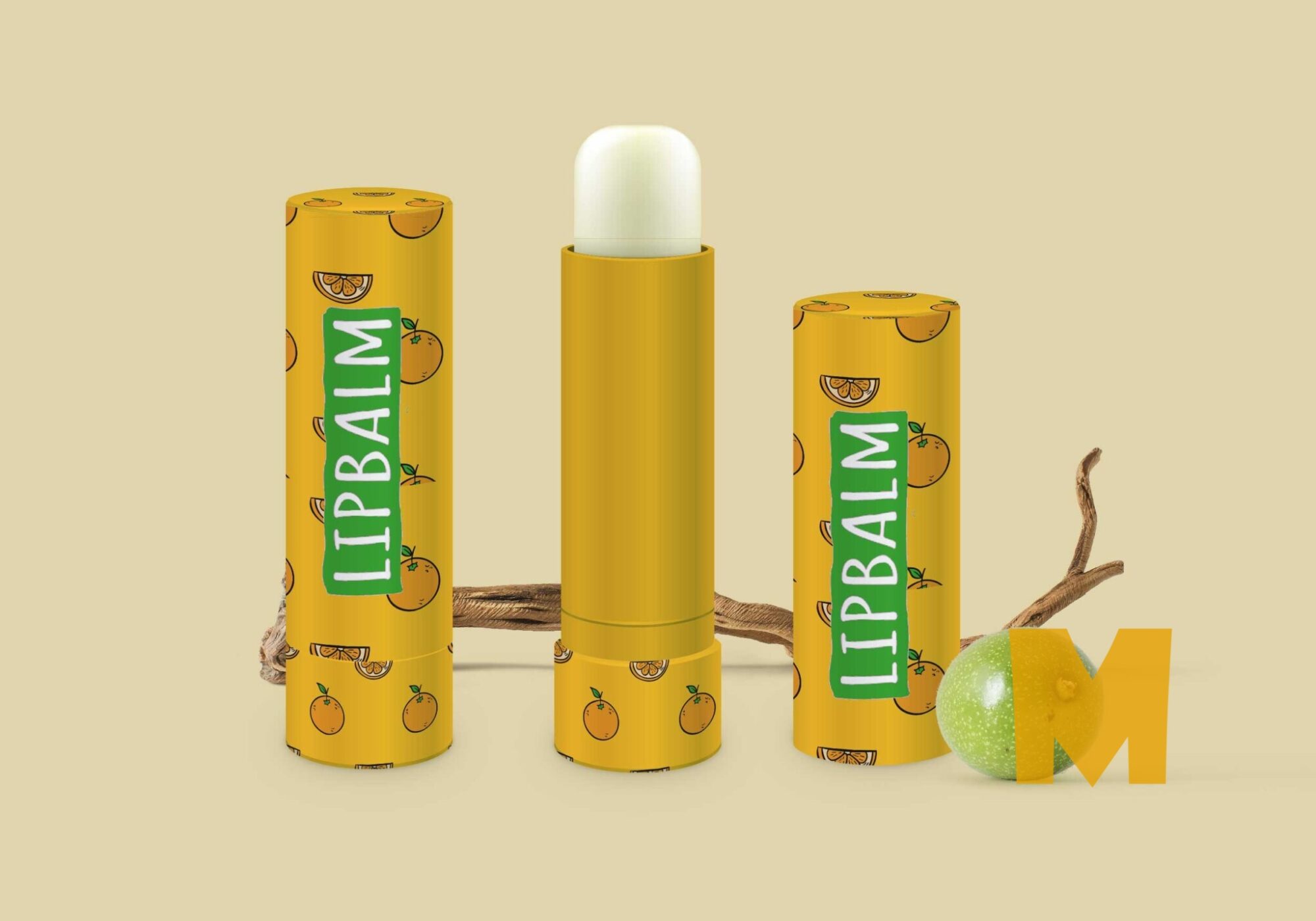 Free Lip Balm Stick Mockup Download