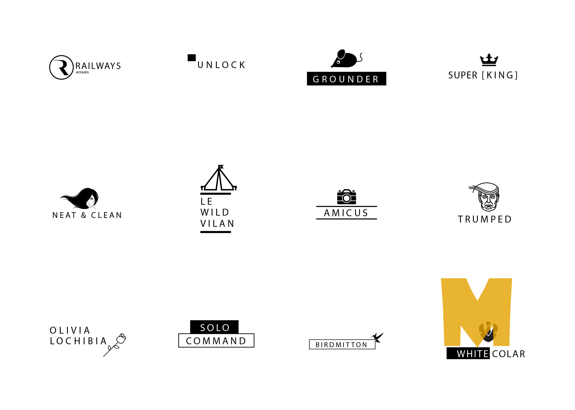 Free Vector Logo Emblem Set