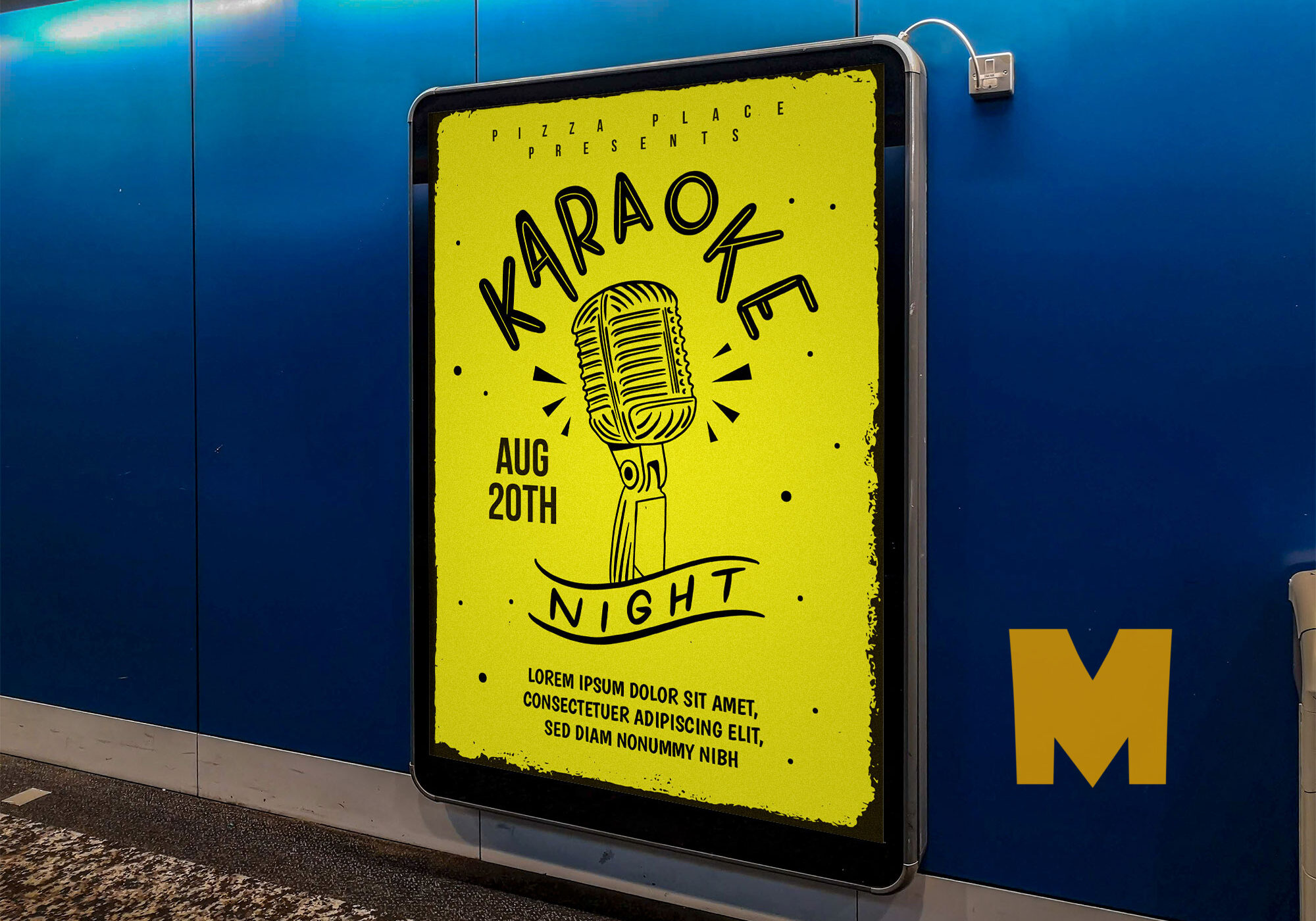 Free Event Poster Mockup