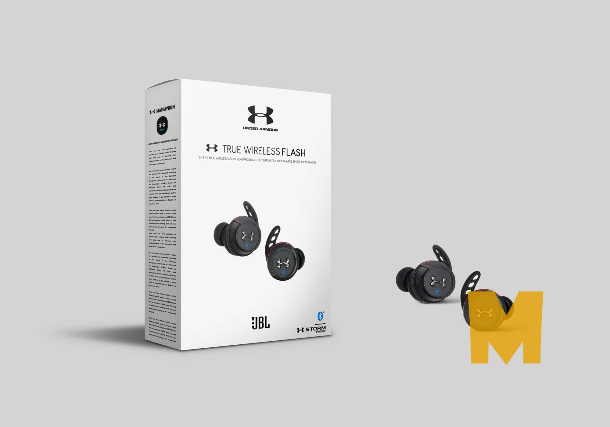 Stylish Earphone Box Mockup Download