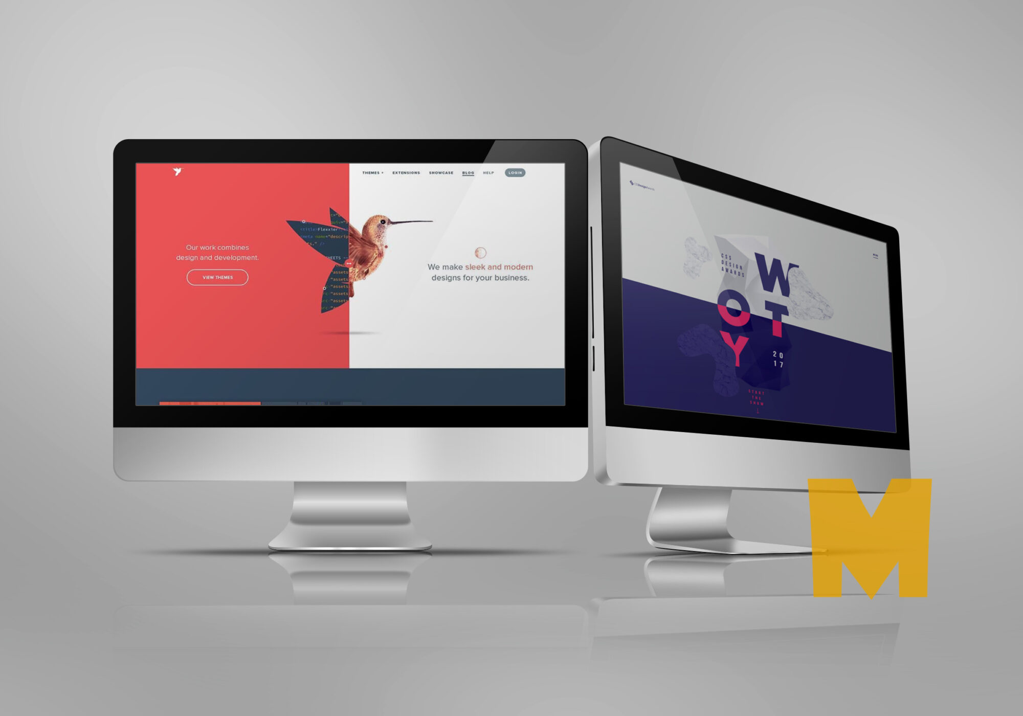 Download Free Monitor Screen Mockup