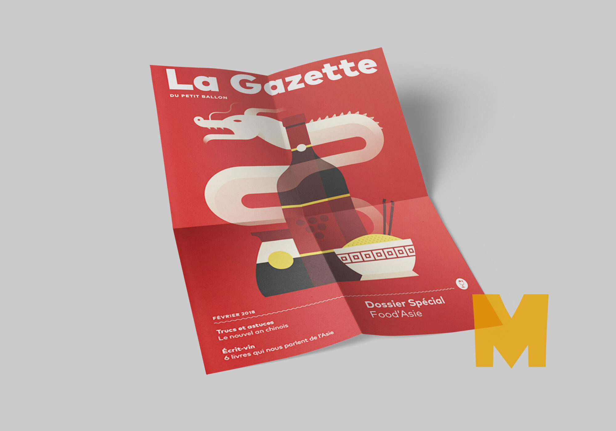 Download Free Folded Poster Mockup