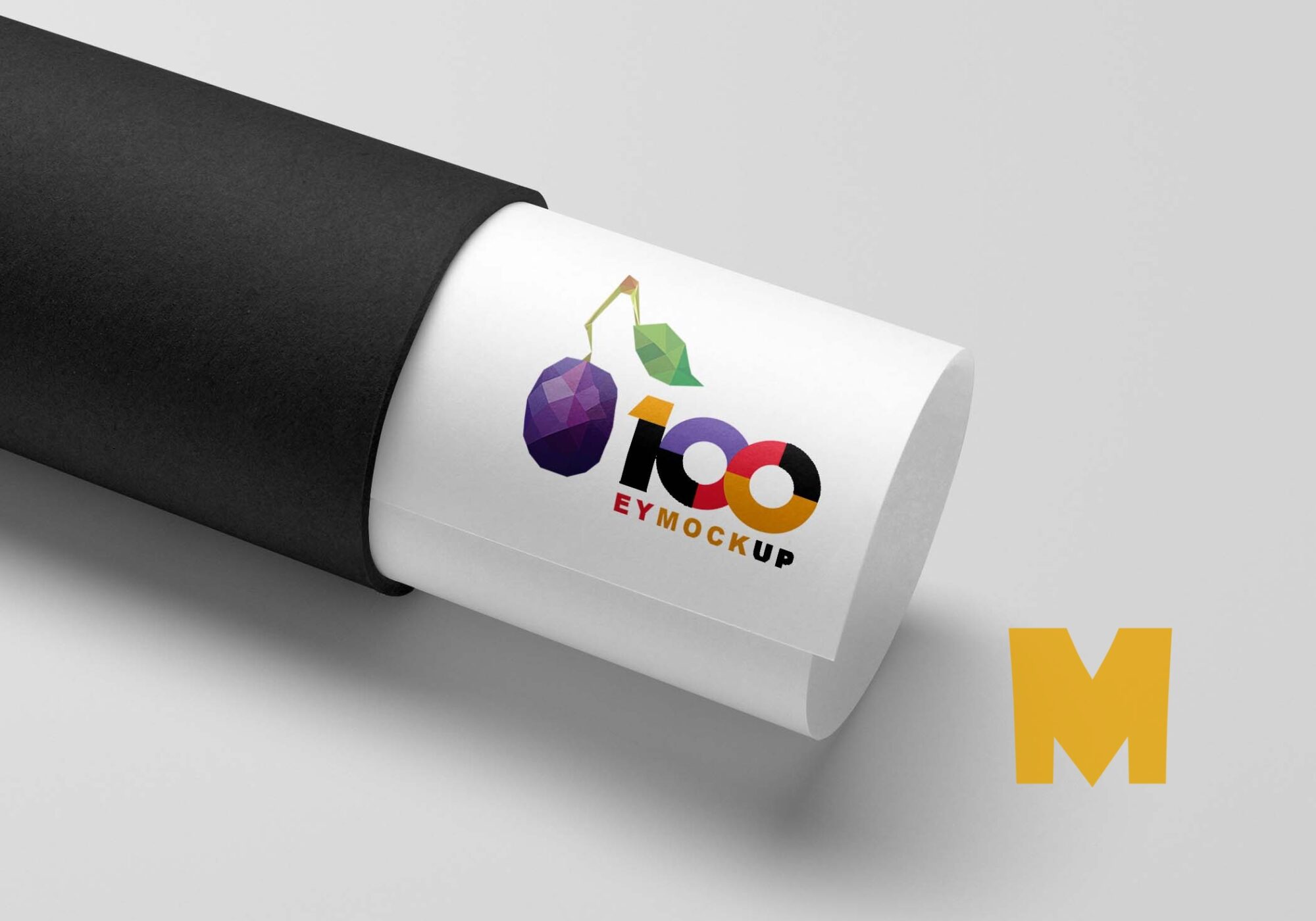 Download Free Round Roll Mockup