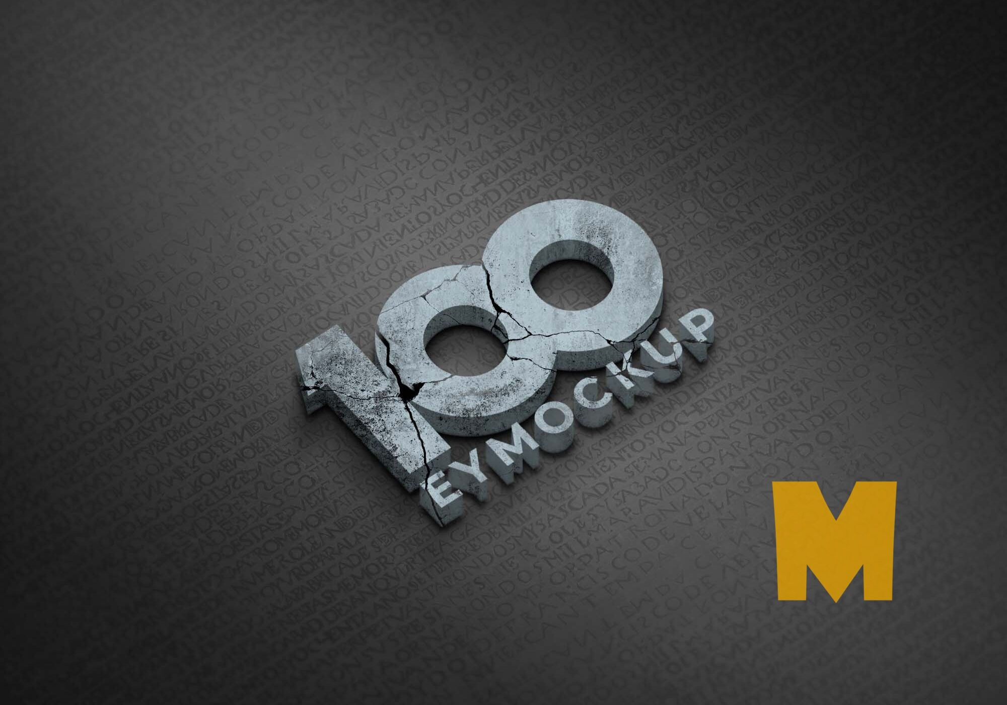 Freebies 3D Logo Mockup