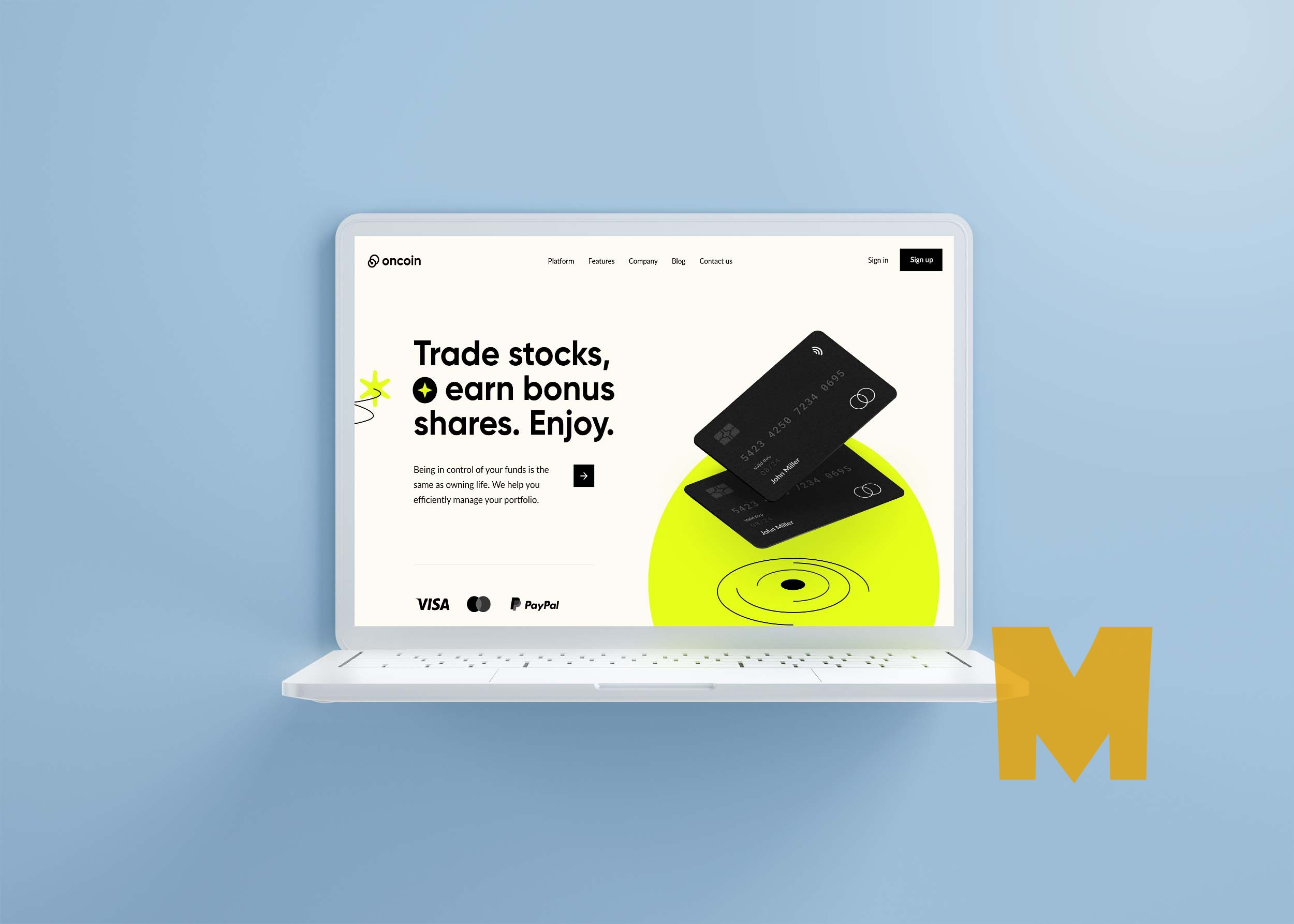 Professional Business Notebook Mockup