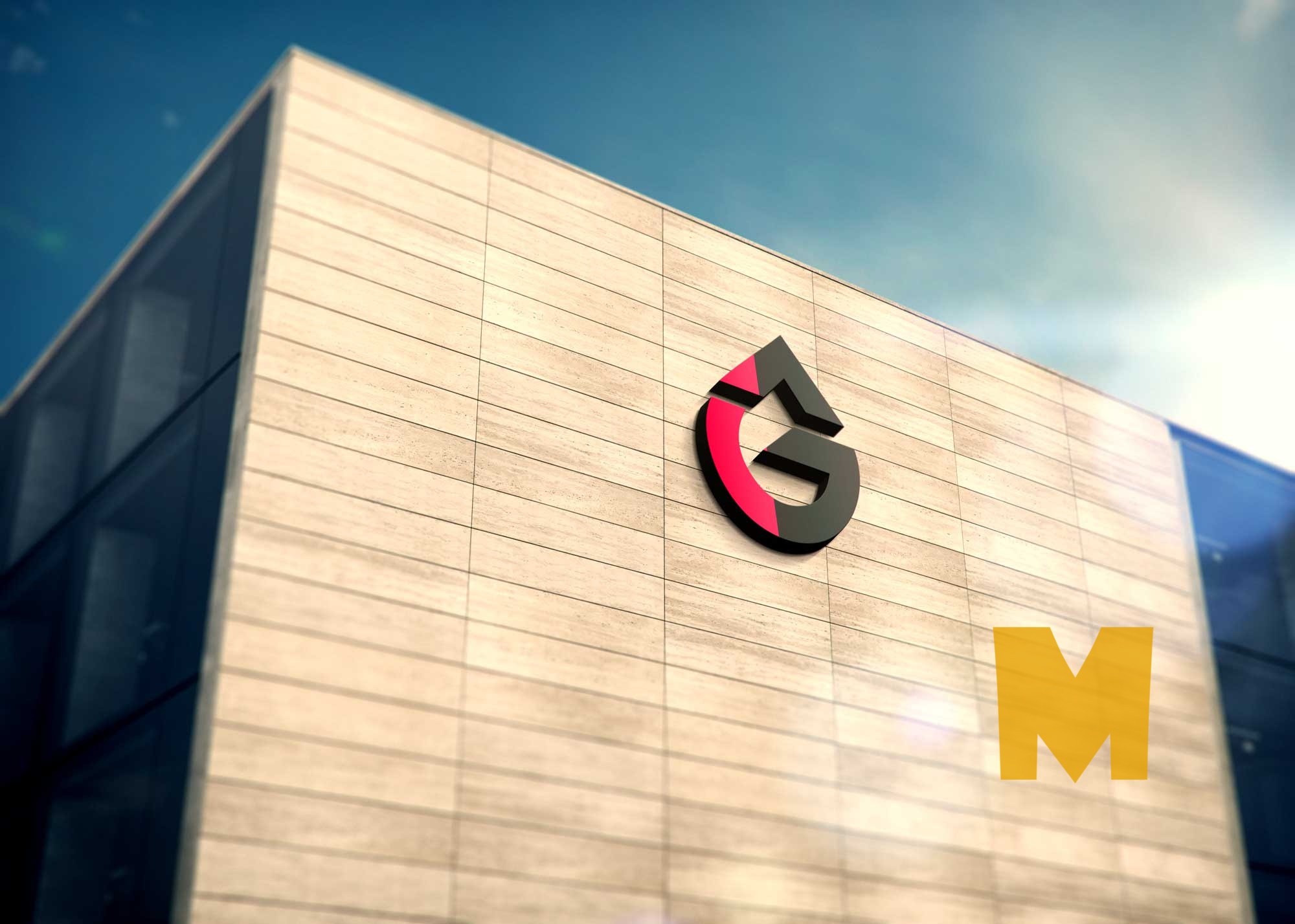 Free 3D Logo Mockup Download