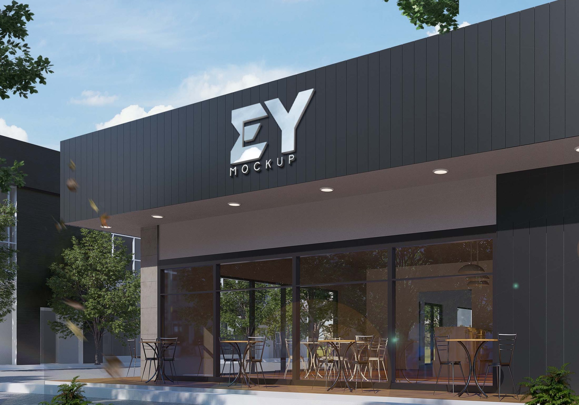 Custom Bakery Shop Logo Mockup Design