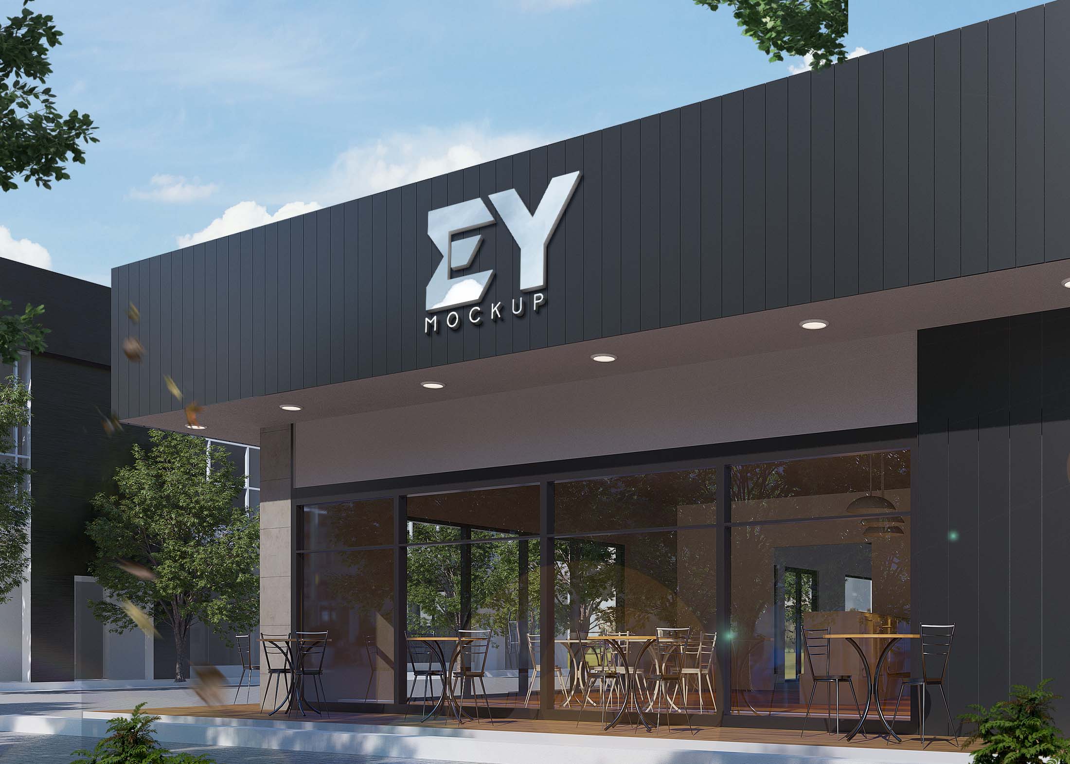 Custom Bakery Shop Logo Mockup Design