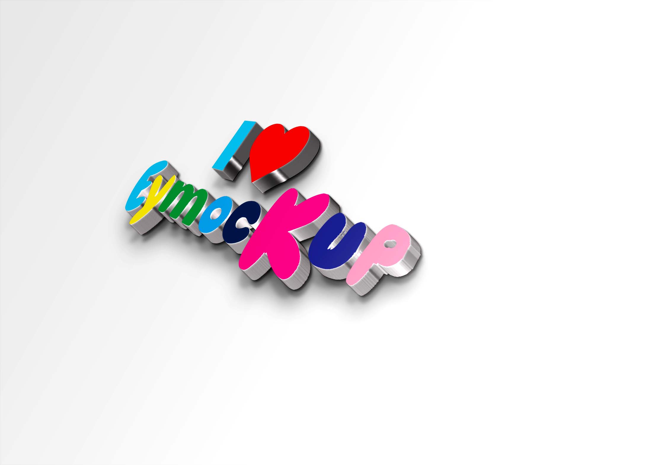 Free Download 3D Text Mockup