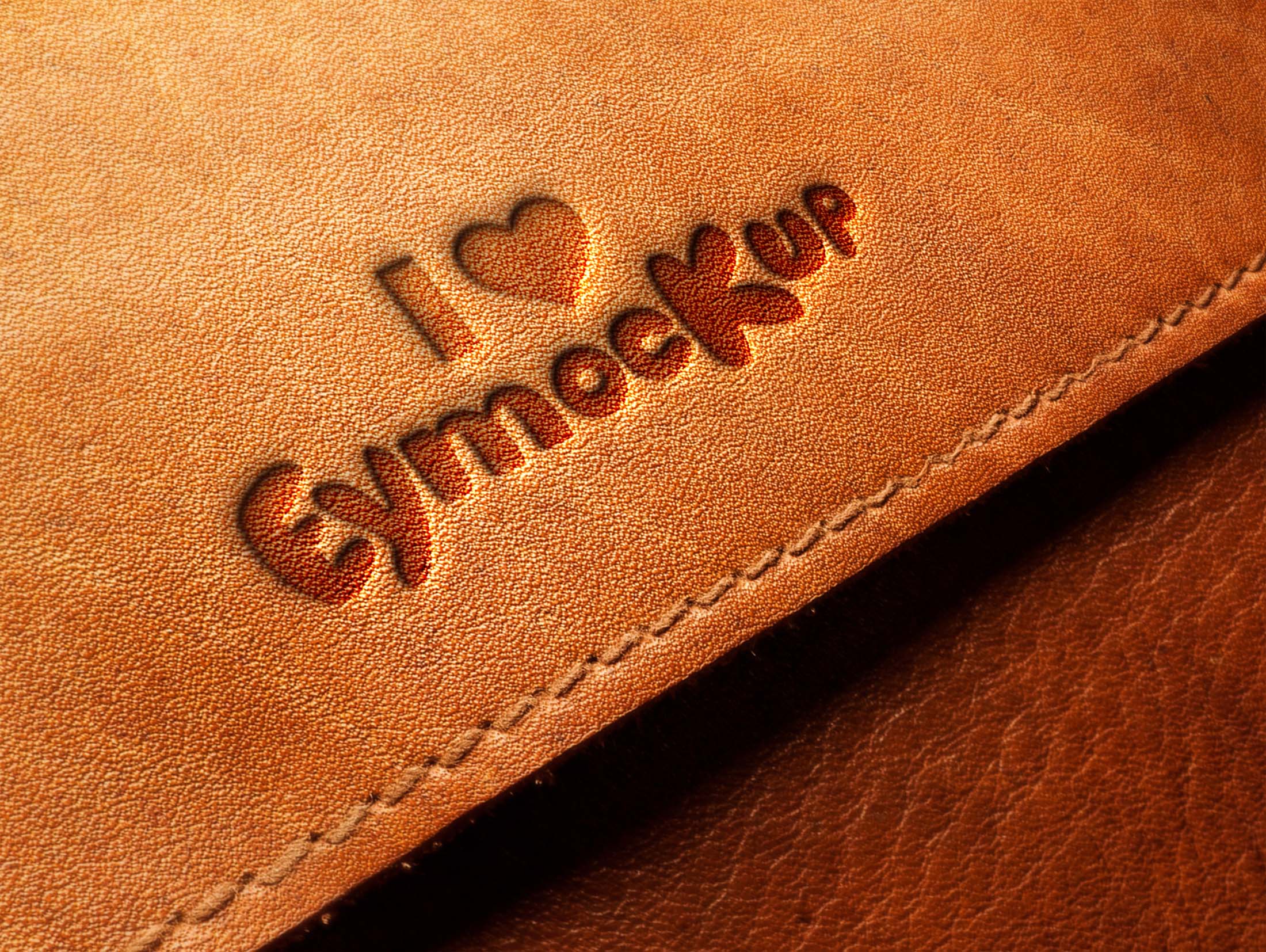 Free Download Leather Logo Mockup