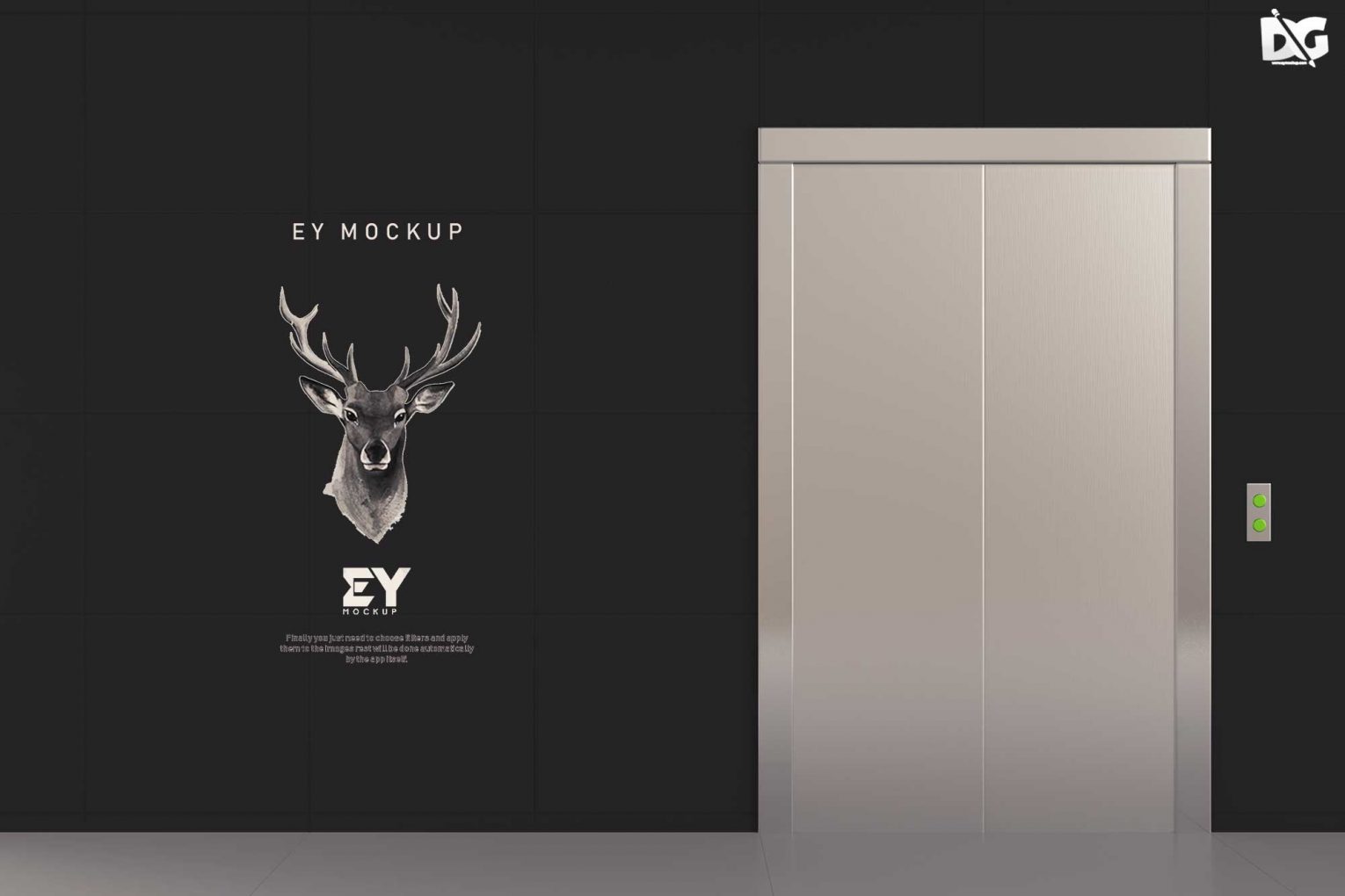 Free Elevator Advertisement Mockup Download