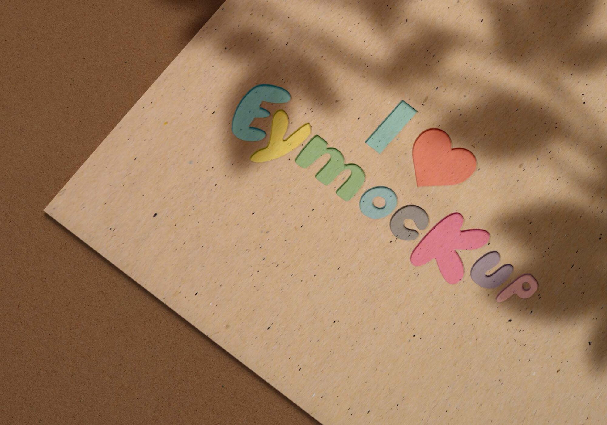 Free Embossed Paper Logo Mockup