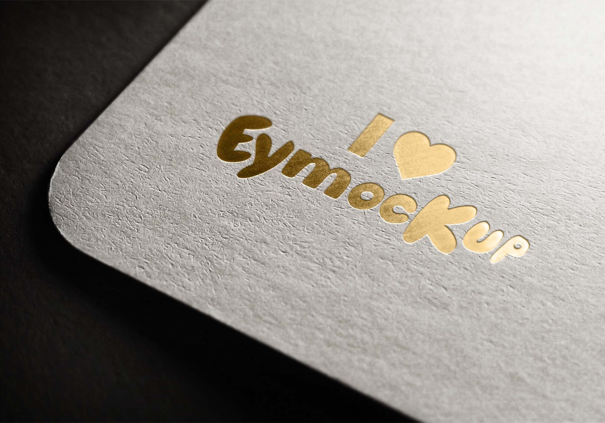 Free Gold PSD Logo Mockup